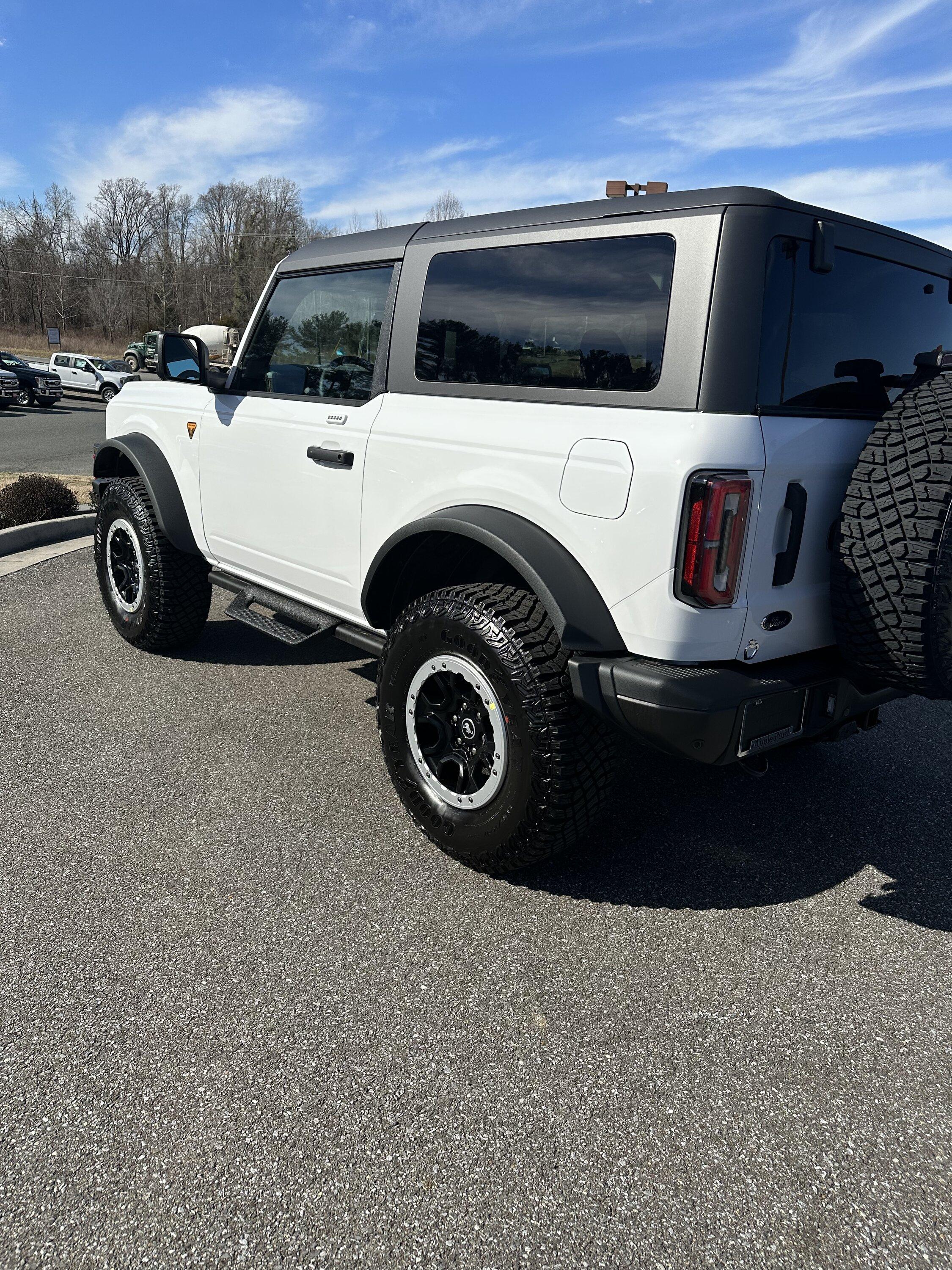 New Member and new Bronco owner / 2 DR Badlands Build / Now with Fox ...