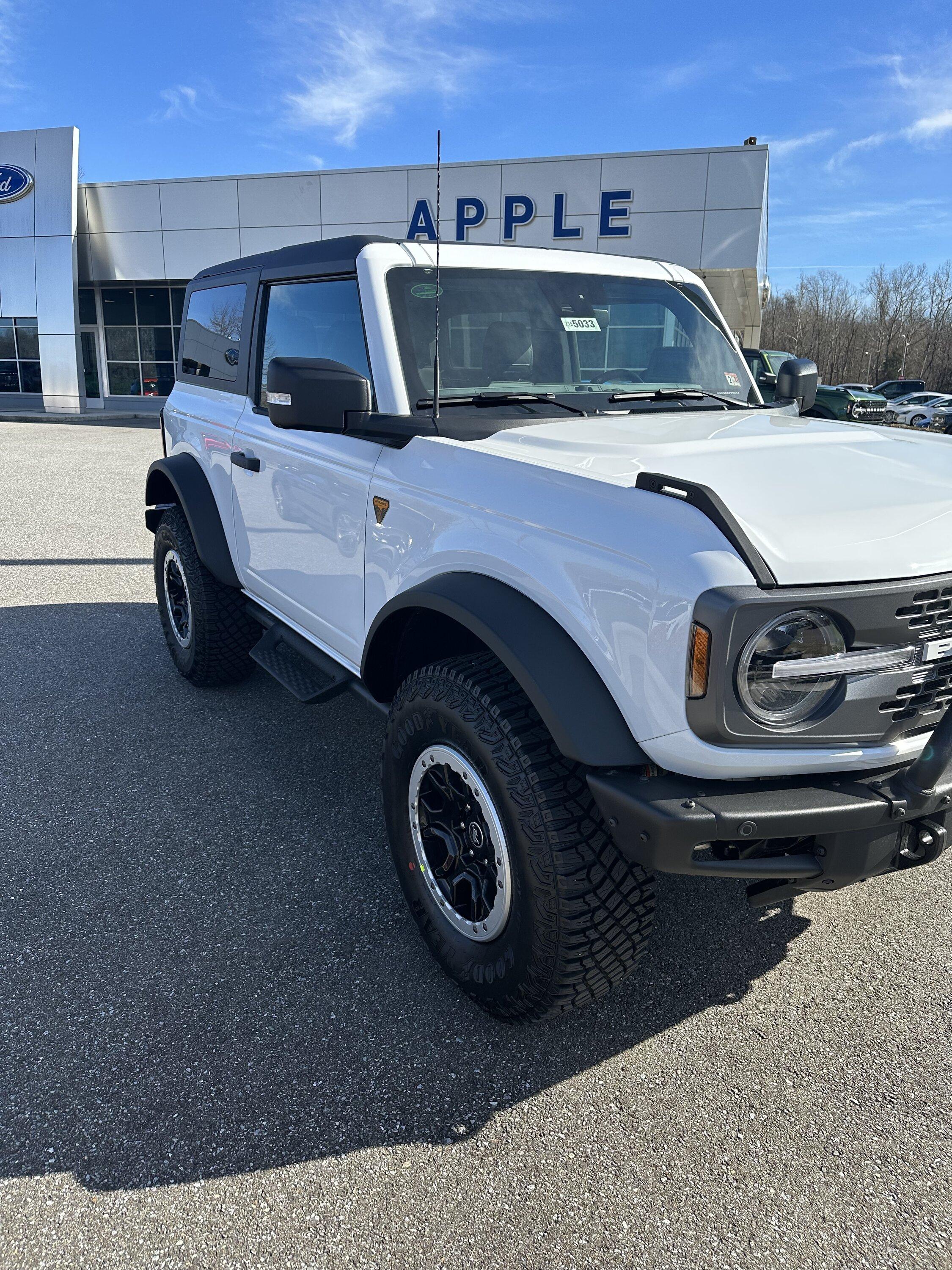 New Member and new Bronco owner / 2 DR Badlands Build / Now with Fox ...
