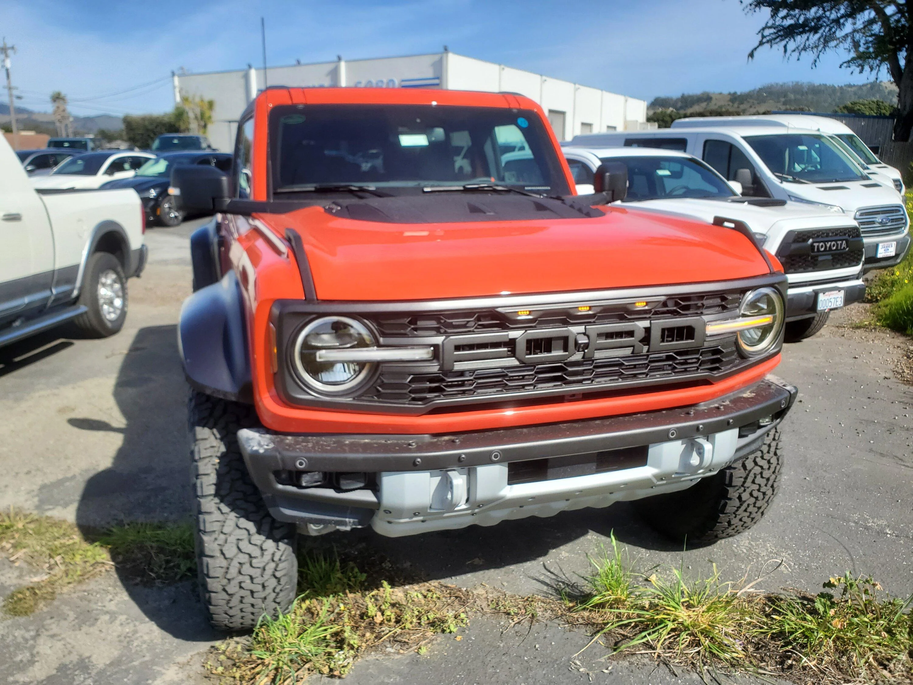 California - Code Orange Bronco Raptor In Half Moon Bay CA | Bronco6G ...