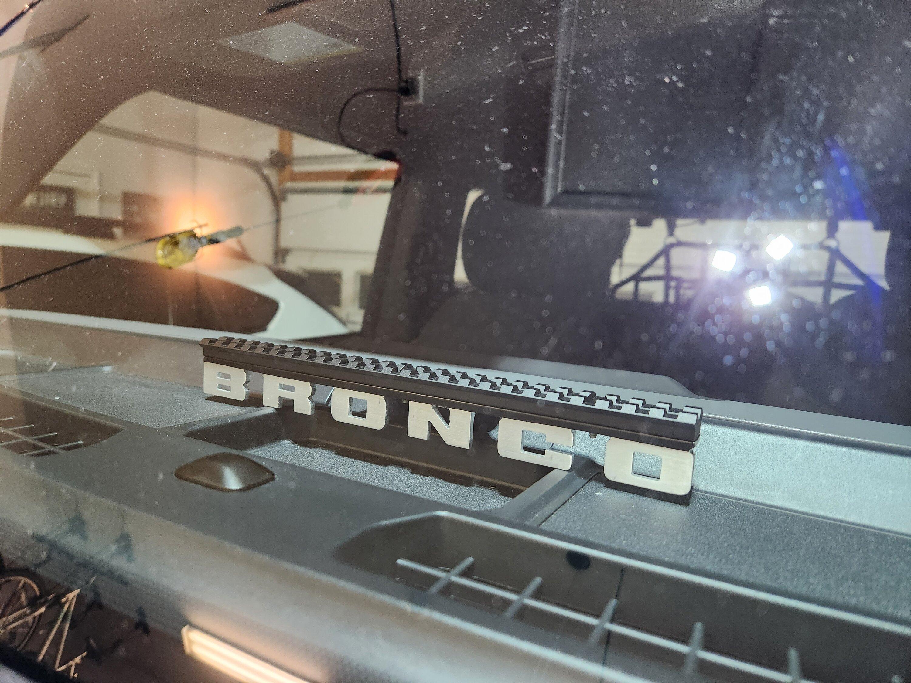 My Custom DIY Dashboard Rail Mount | Bronco6G - 2021+ Ford Bronco ...