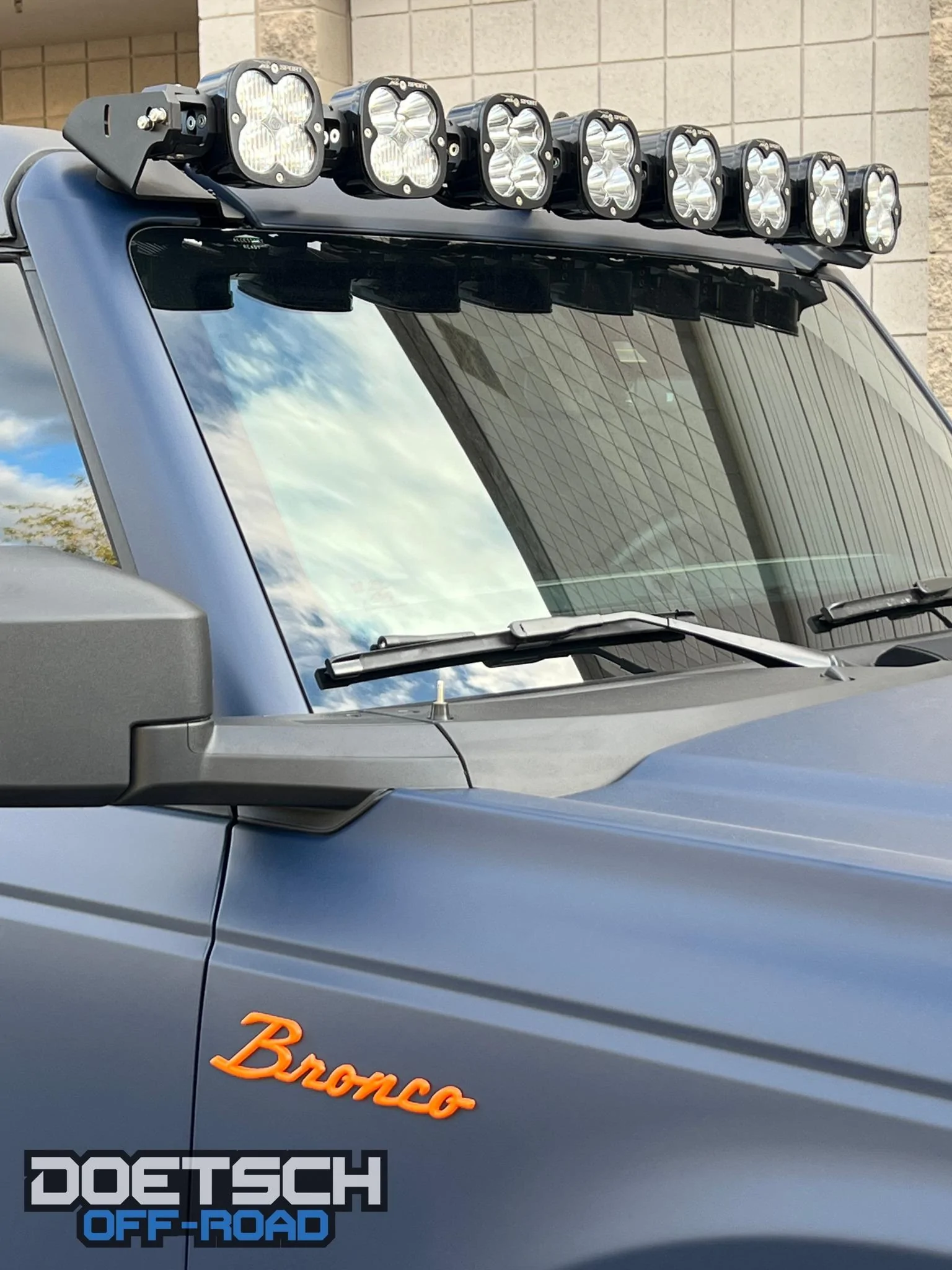 Would you believe this used to be red? 3m Matte blue wrap | Bronco6G ...
