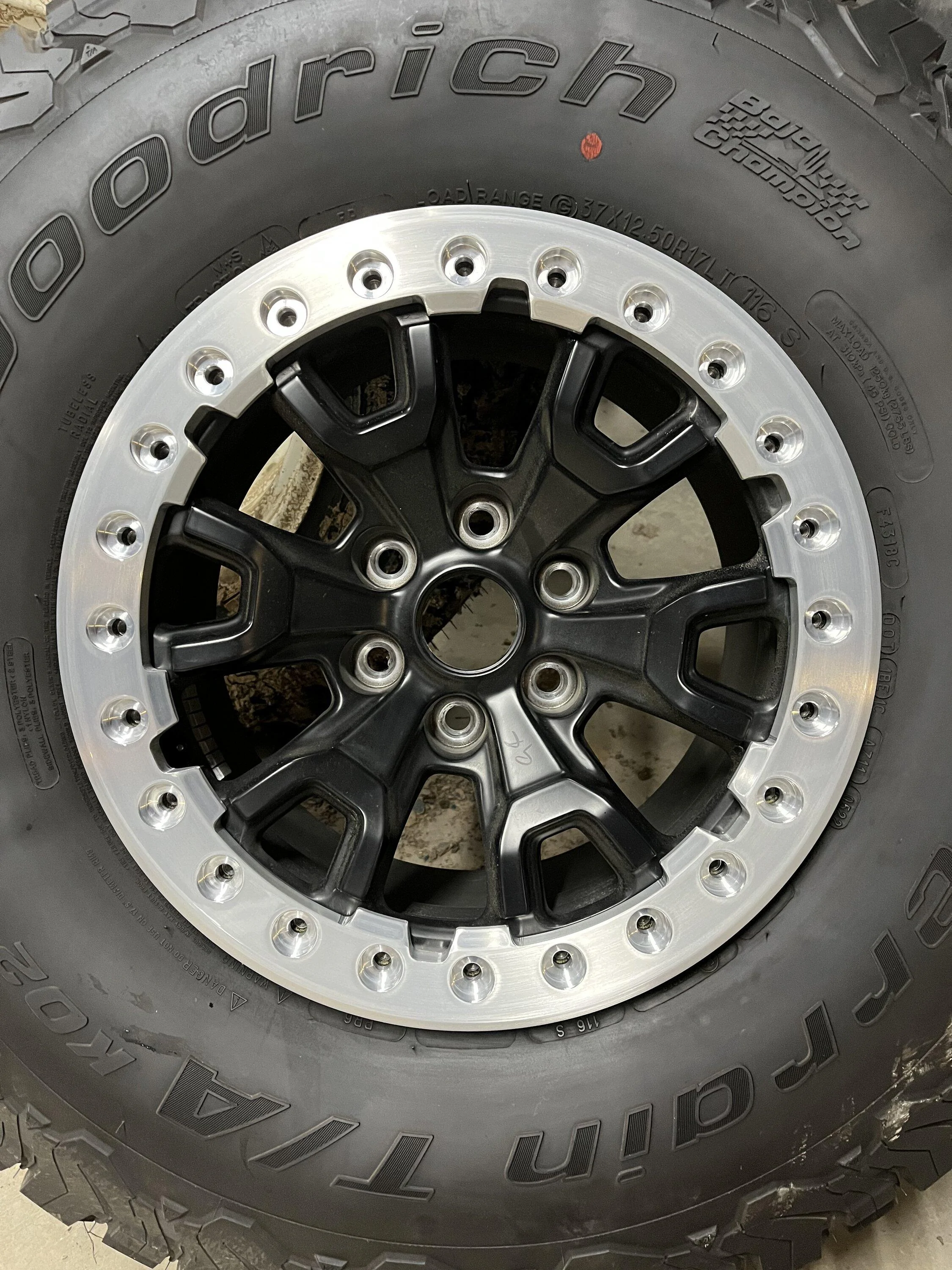 Bronco Raptor Forged Beadlock Rings - installed and disappointed in fit ...
