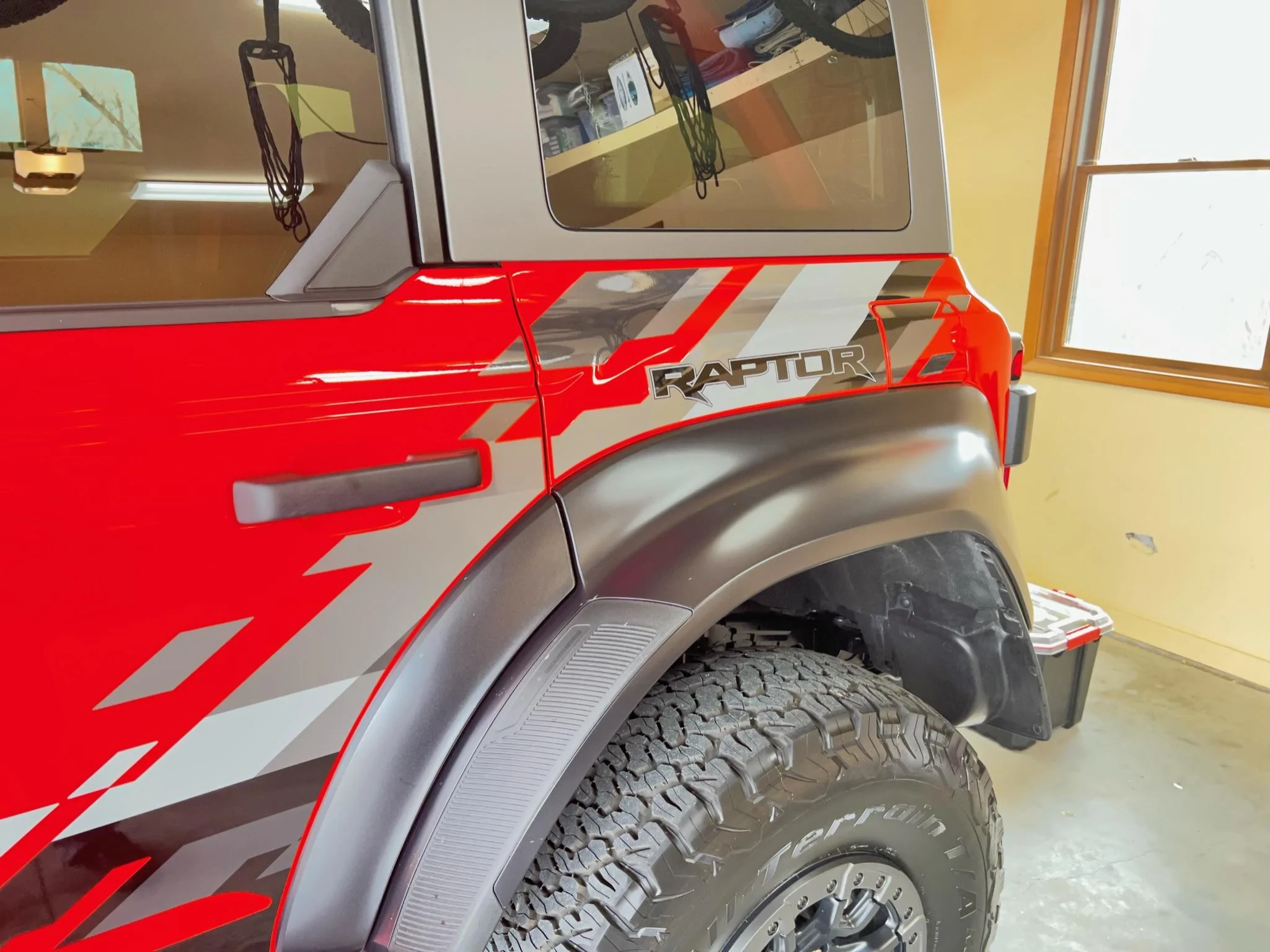 Code Orange Bronco Raptor with XPEL PPF and XPEL Stealth on the Flares ...