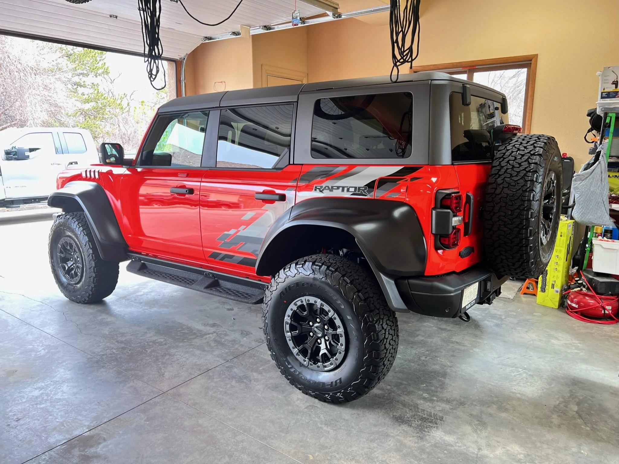 Code Orange Bronco Raptor with XPEL PPF and XPEL Stealth on the Flares ...
