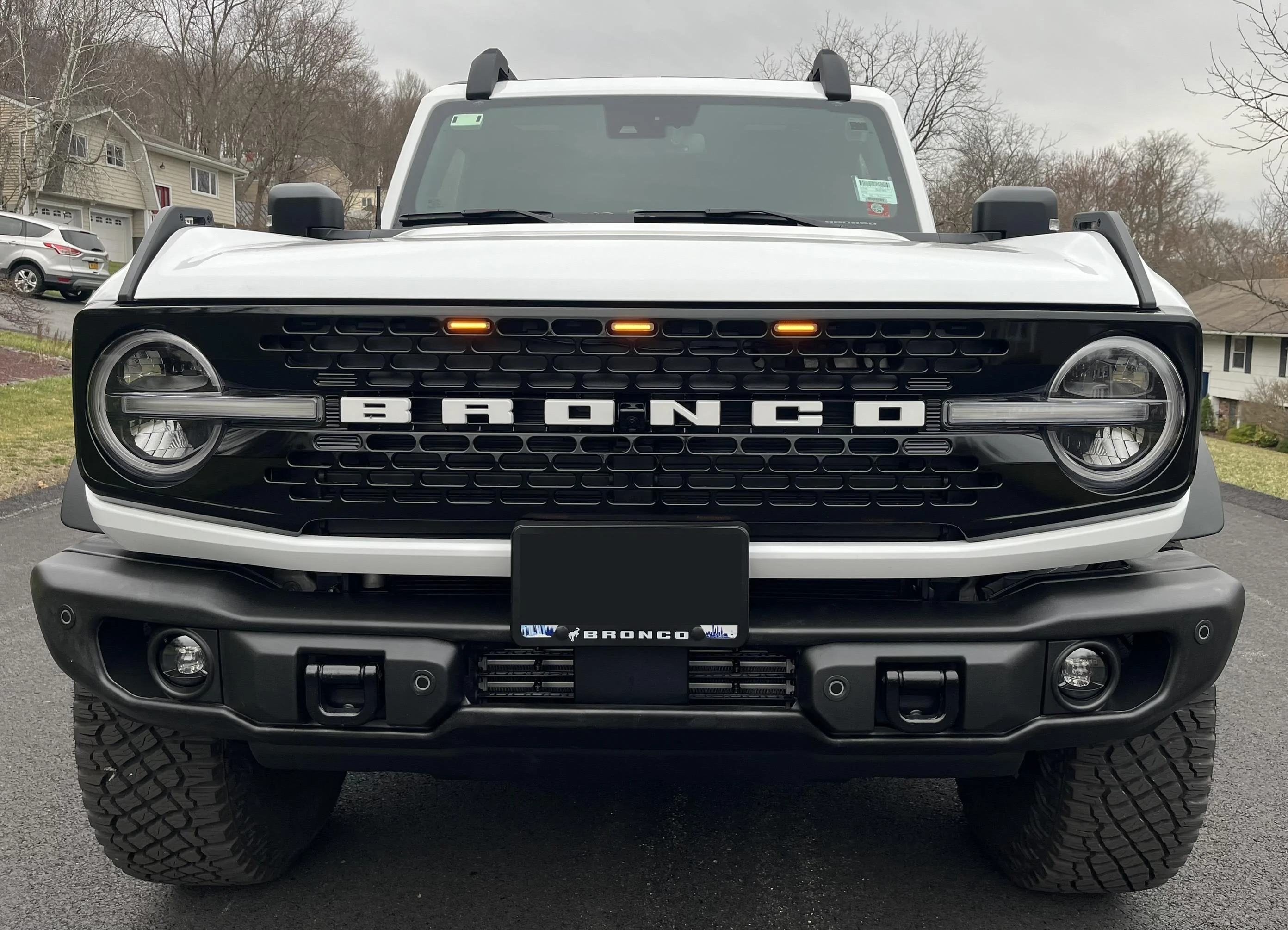 Capable steel bumper license plate bracket (Heritage Bronco)- NO ...