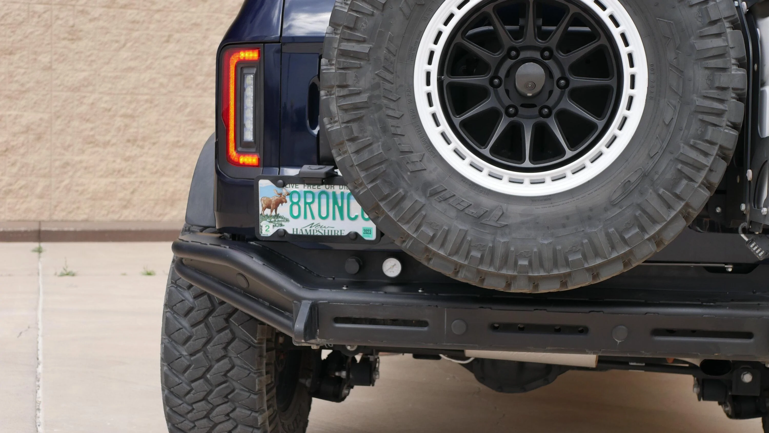 The perfect Bronco license plate mount? - Lobo Off-Road Adjustable Rear ...