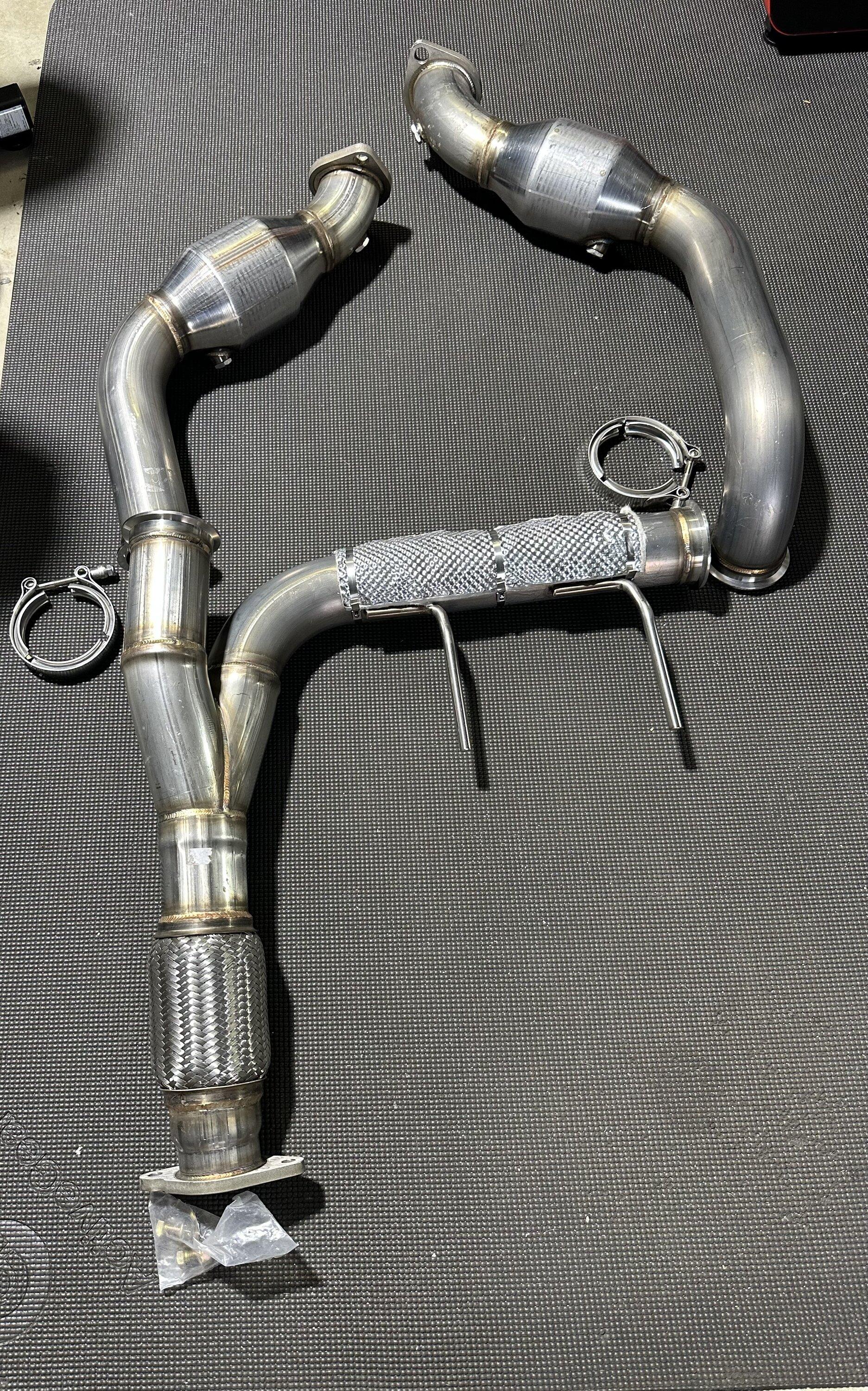 CV Fab Stainless Steel Catted Downpipes (2021-2023 Ford Bronco 2.7L) ***Review | Bronco6G - 2021 ...