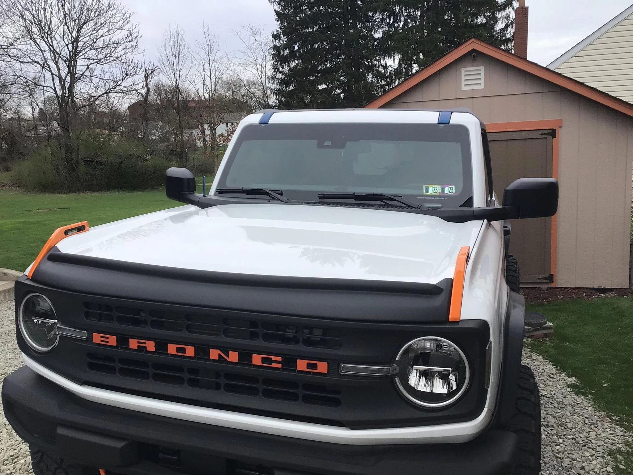 Installed the Ford Hood Protector Aeroskin II Trail Armor Textured ...