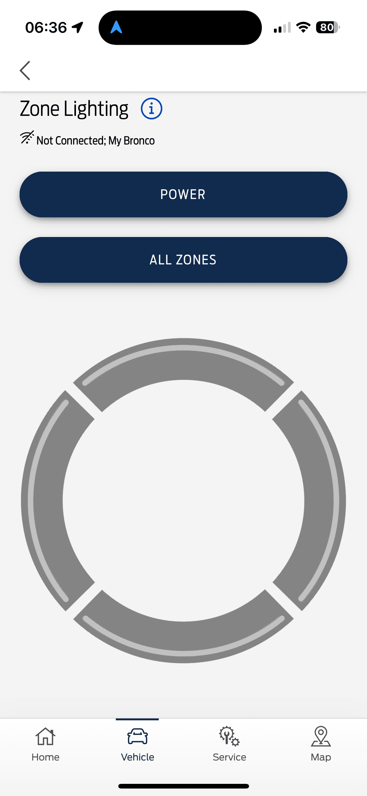 FordPass on my iPhone won't connect to the Zone Lighting | Bronco6G ...