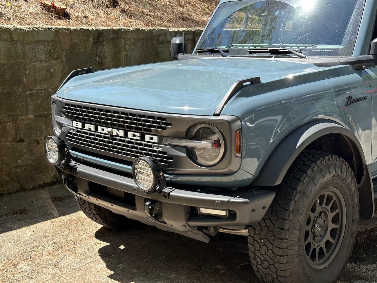 Tricky Motorsports Bumper Light Brackets x Auxbeam Round LED Offroad ...