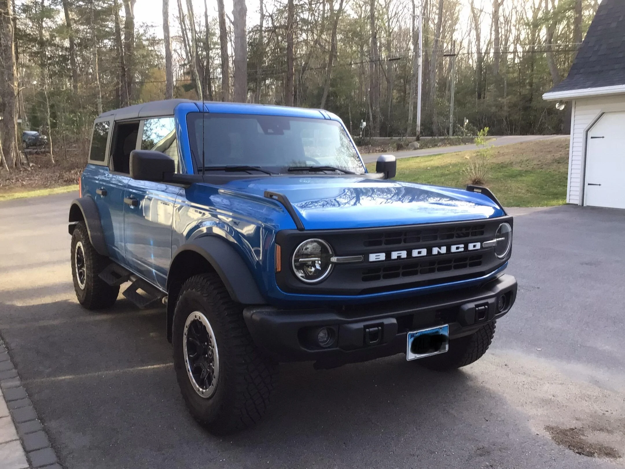 Capable steel bumper license plate bracket (Heritage Bronco)- NO ...