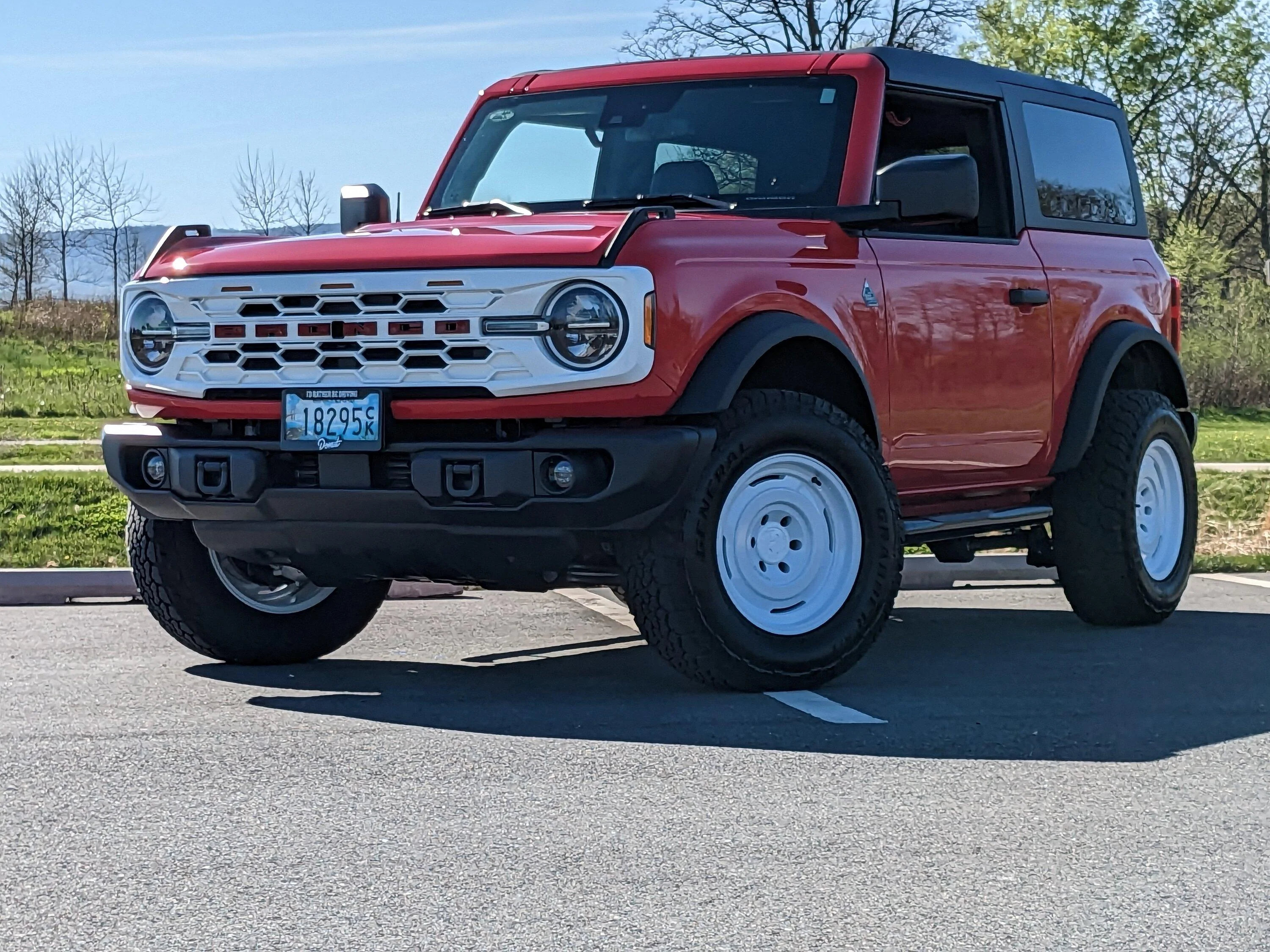 Meet Duke, my custom heritage version Bronco w/ white painted top ...