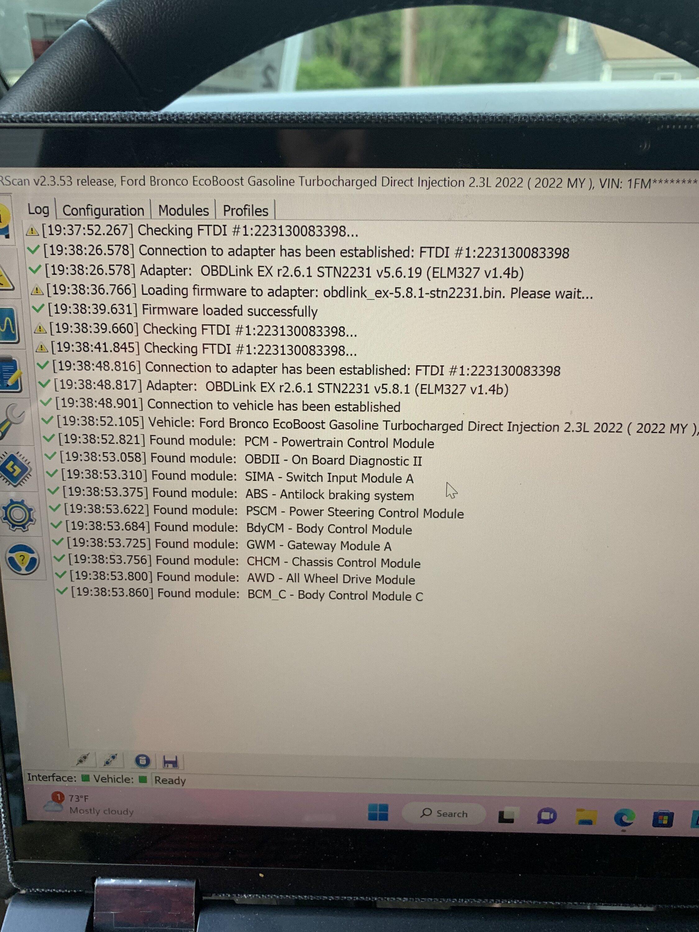 Forscan not giving access to all modules | Bronco6G - 2021+ Ford Bronco ...