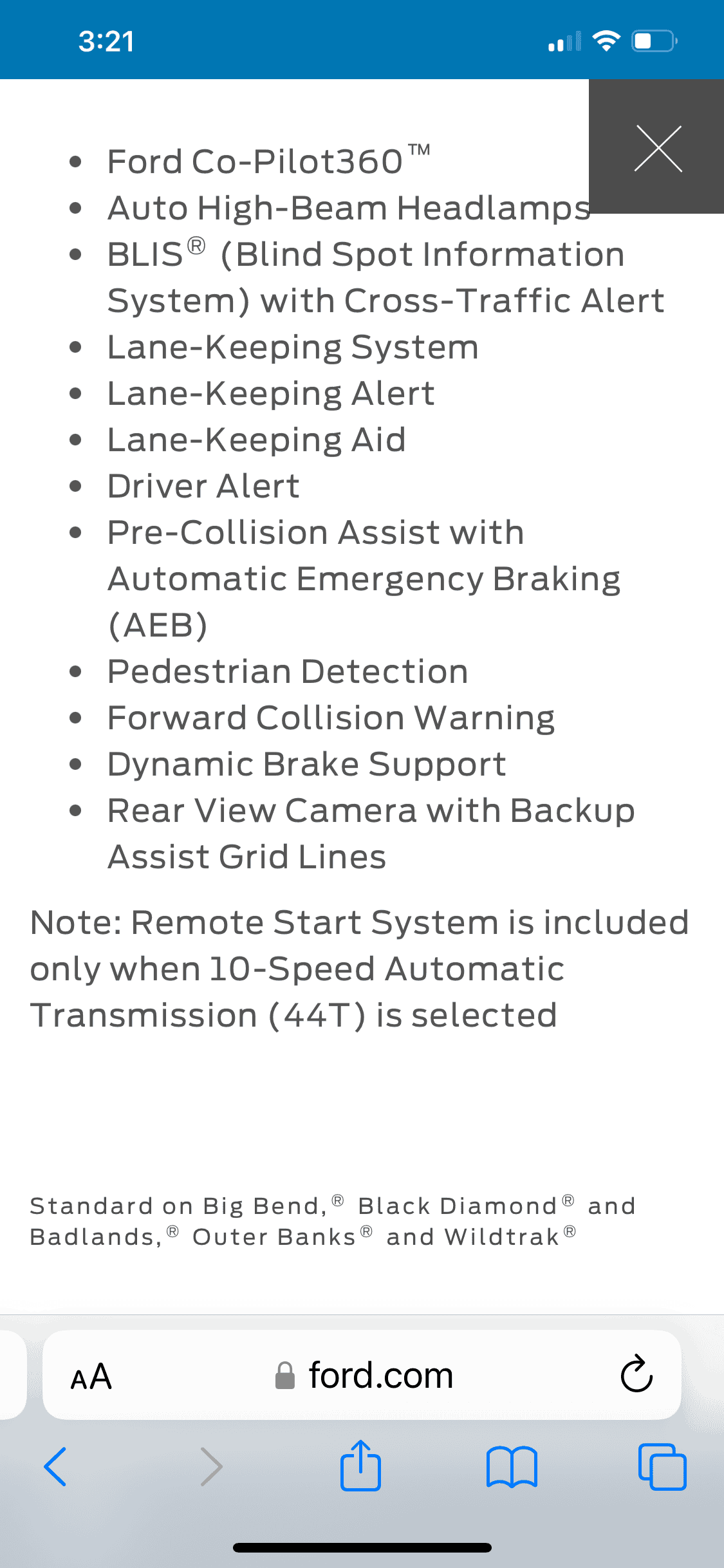 Pre Collision Assistance | Bronco6G - 2021+ Ford Bronco & Bronco Raptor Forum, News, Blog ...