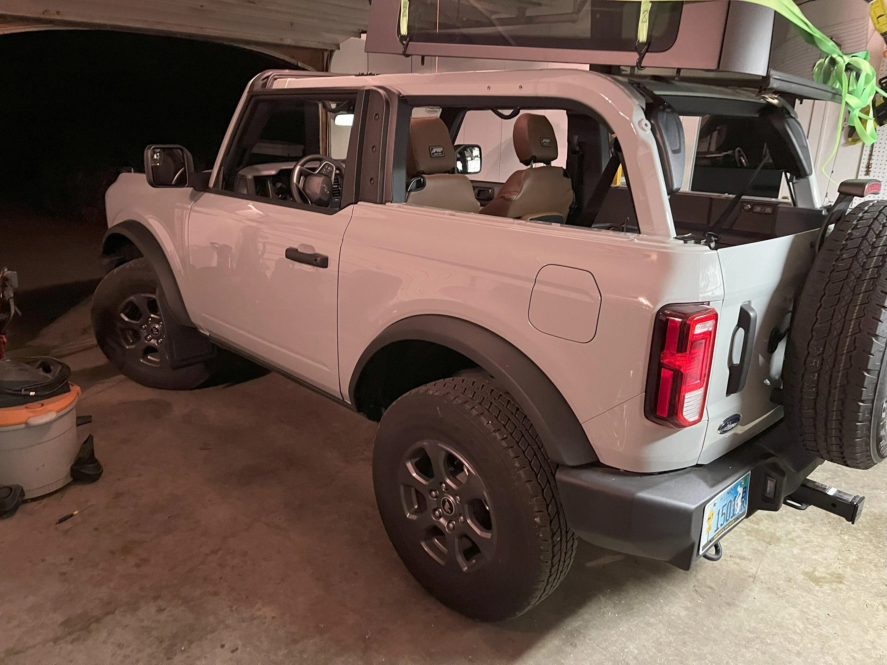 2 Door Hardtop lift / storage DIY with just (4) eye hooks and (4) cam ...
