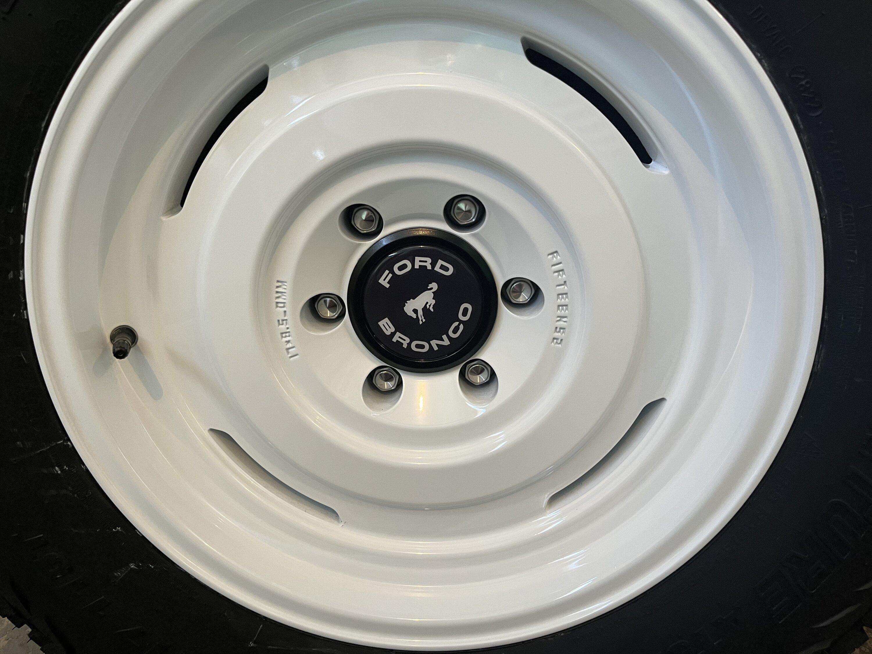 Home made custom wheel center caps | Bronco6G - 2021+ Ford Bronco ...
