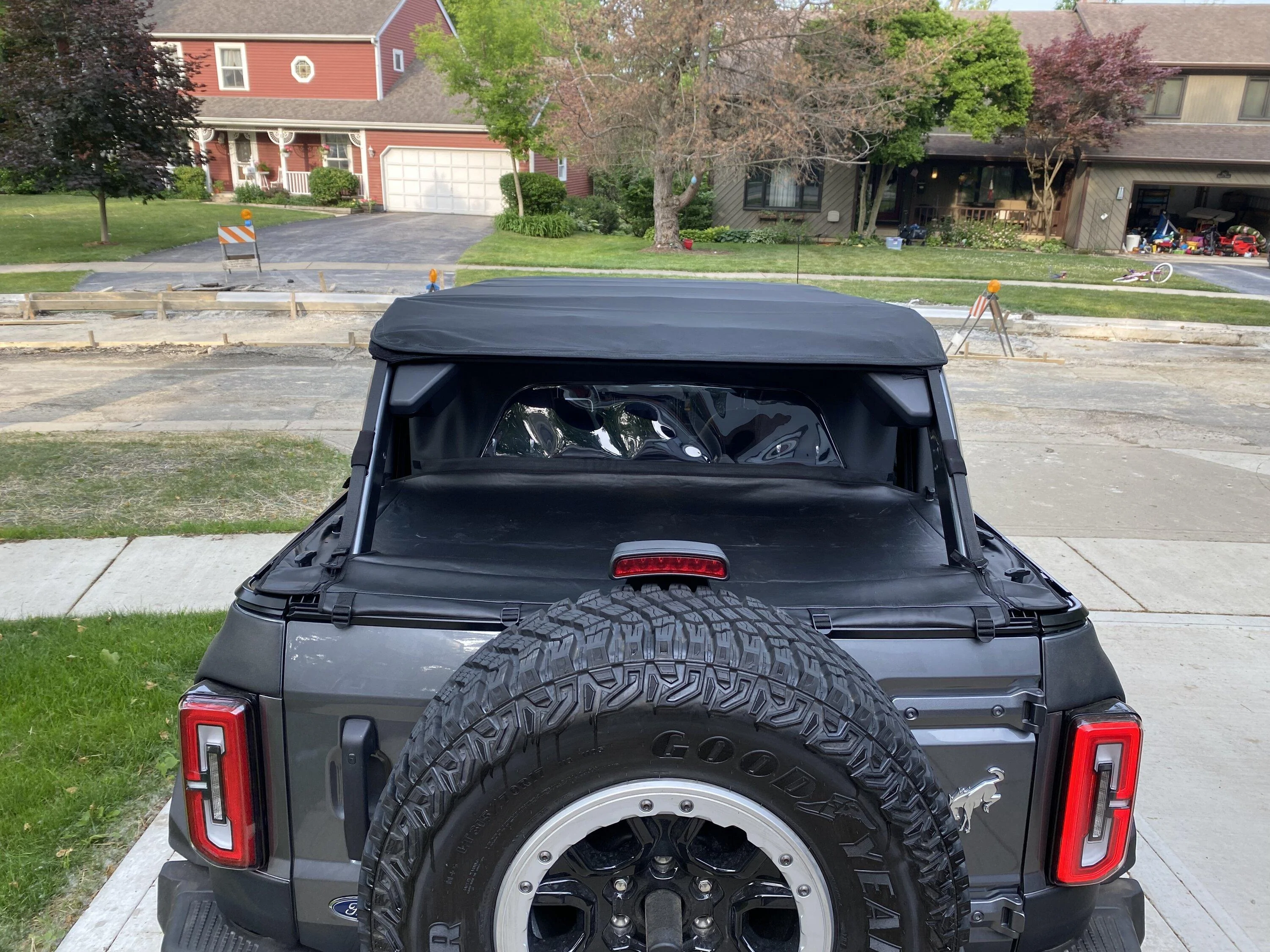 Bimini Top, windjammer, and tonneau cover setup. Rainproof for most ...