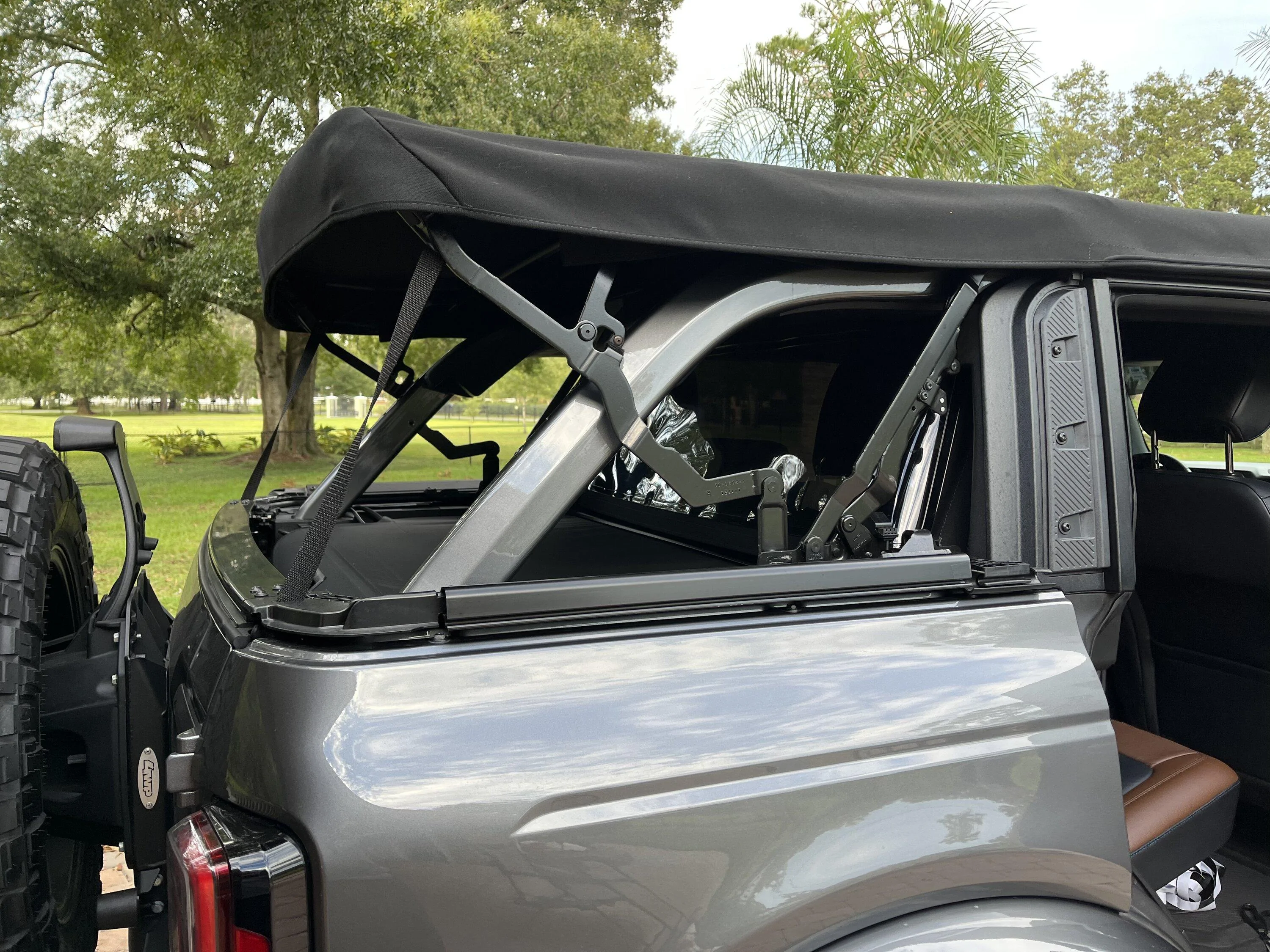 Bimini Top, windjammer, and tonneau cover setup. Rainproof for most ...