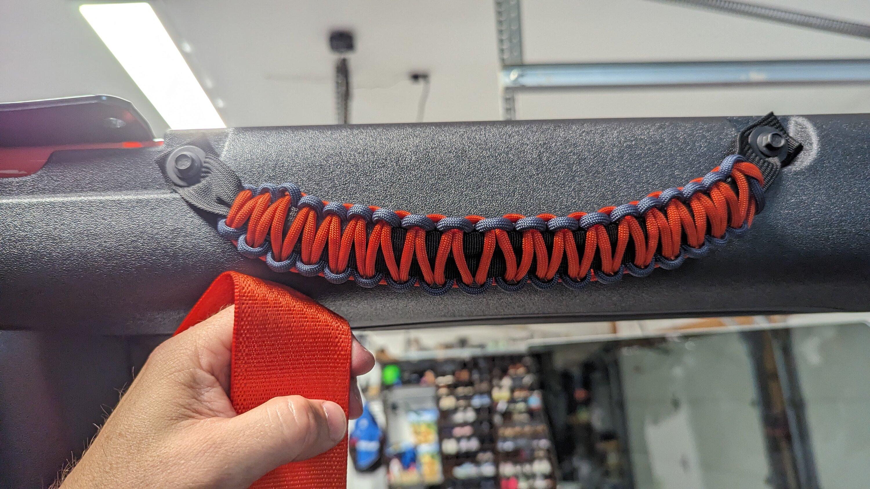Handmade Paracord Grab Handles | Bronco6G - 2021+ Ford Bronco & Bronco ...