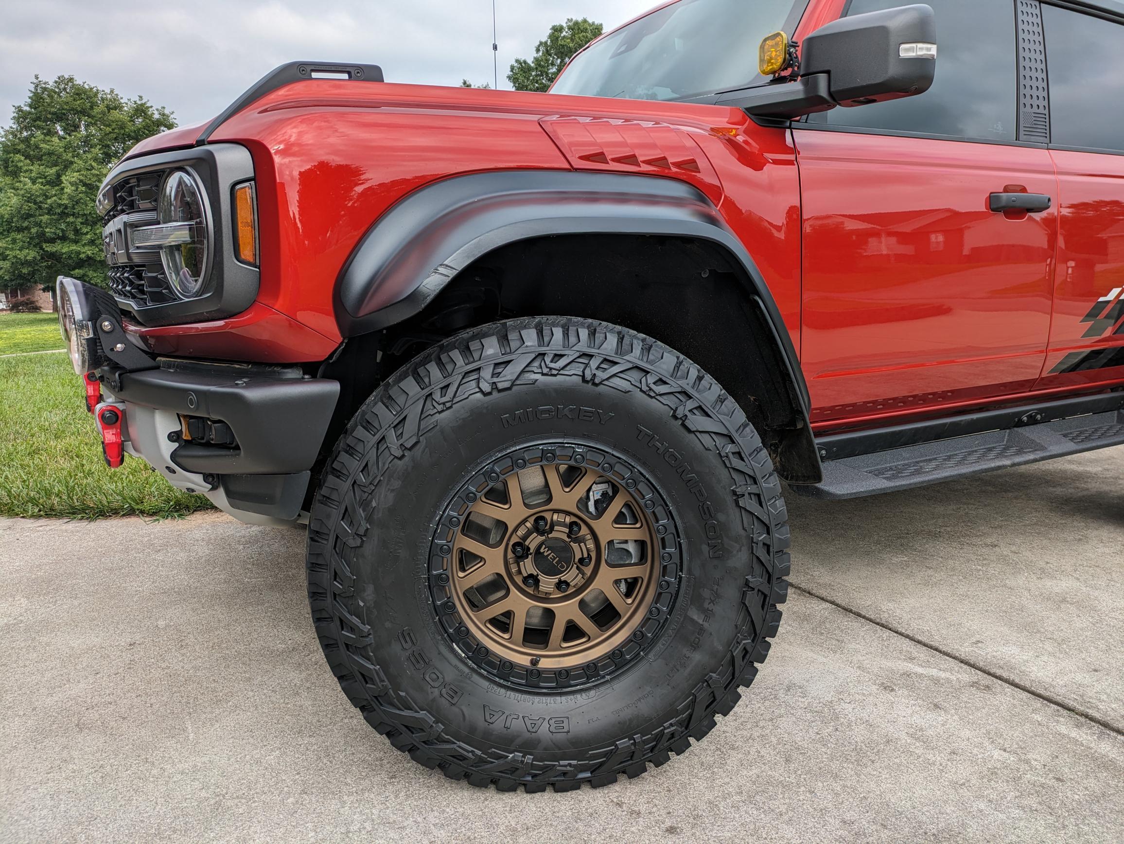 Hot Pepper Red Bronco Raptor teams up with Weld Racing Wheels and ...