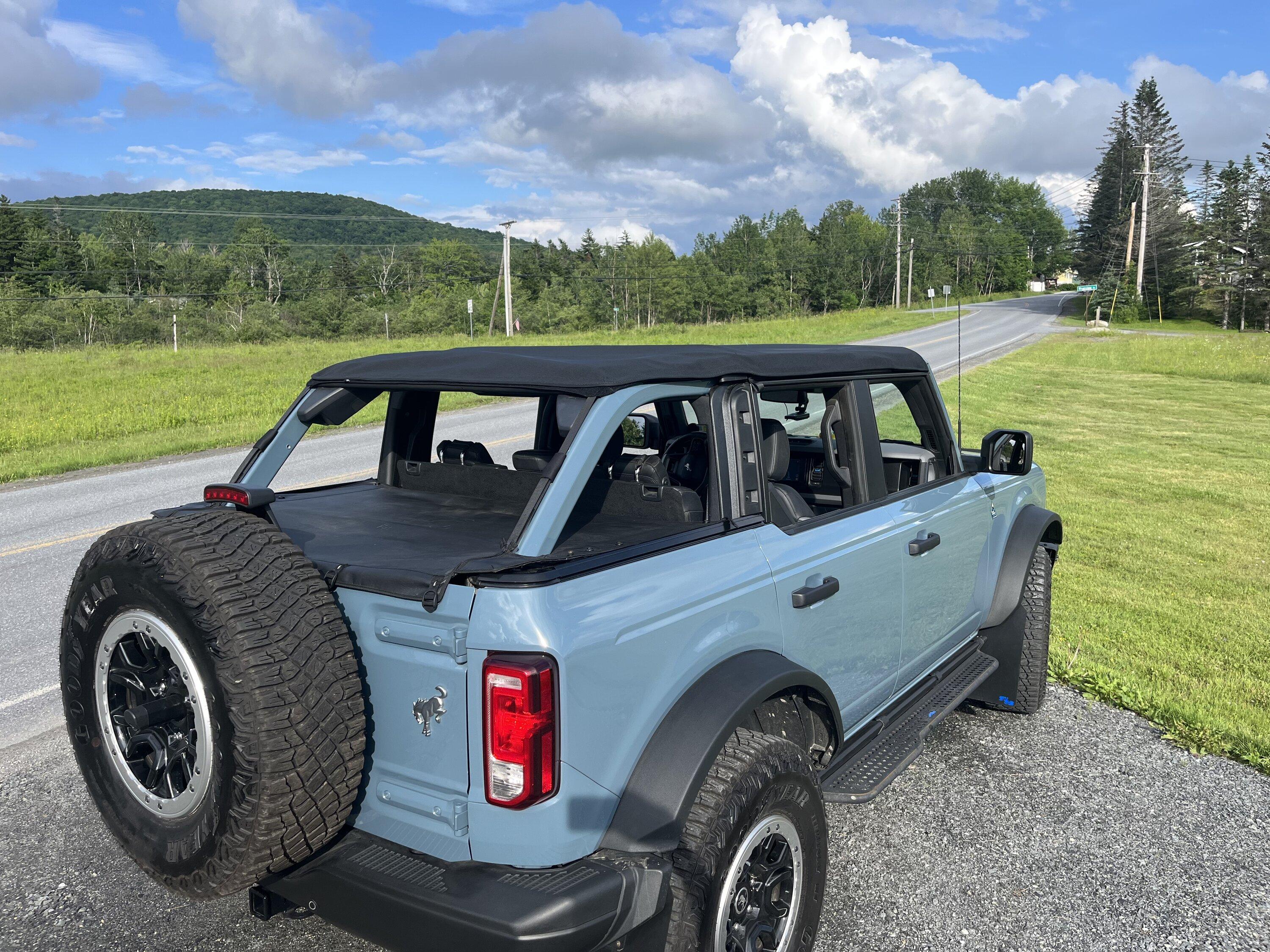 Rampage TrailView Fastback Soft Top for 2 door Bronco -- installed ...