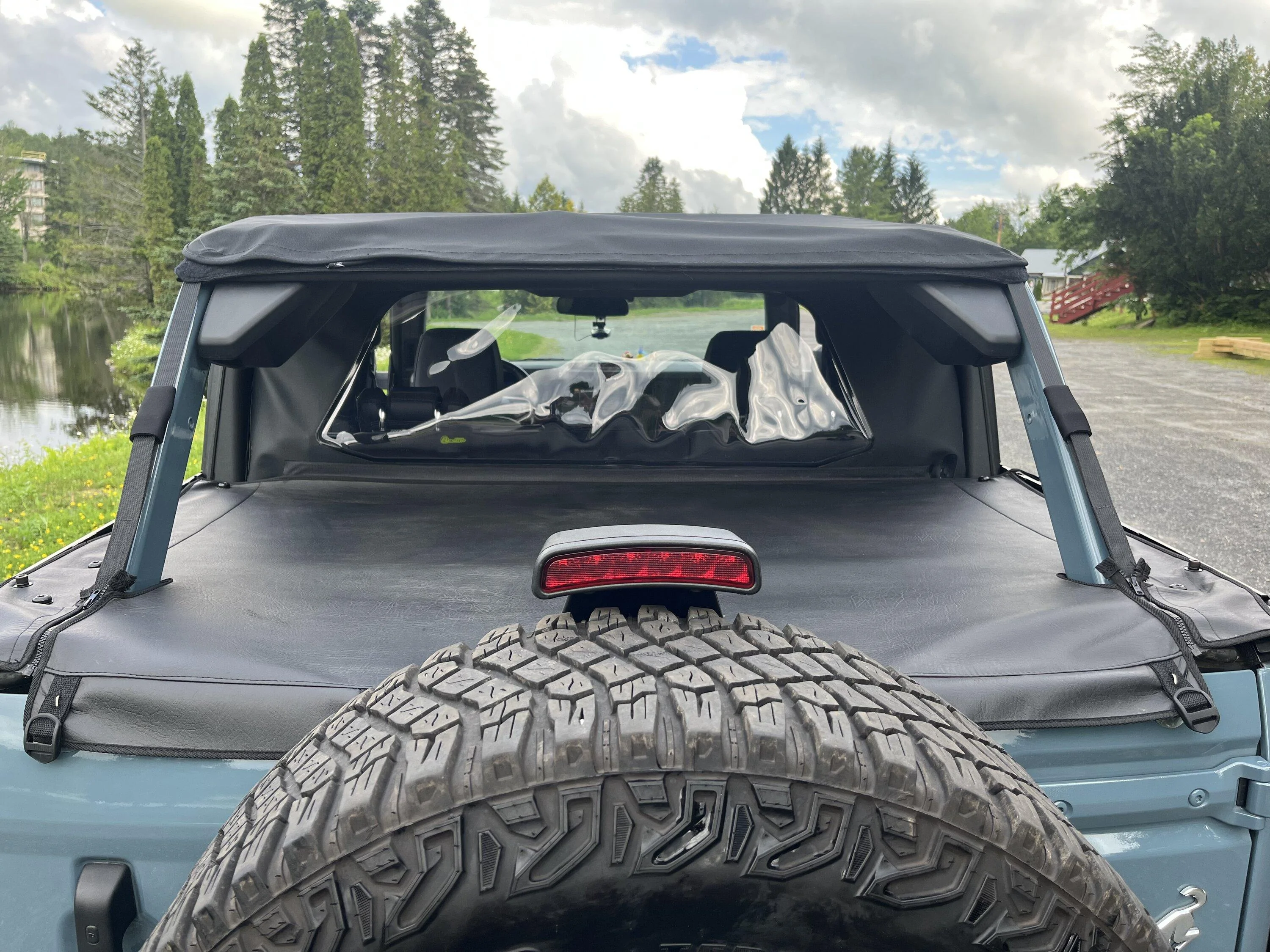 Rampage TrailView Fastback Soft Top for 2 door Bronco -- installed ...