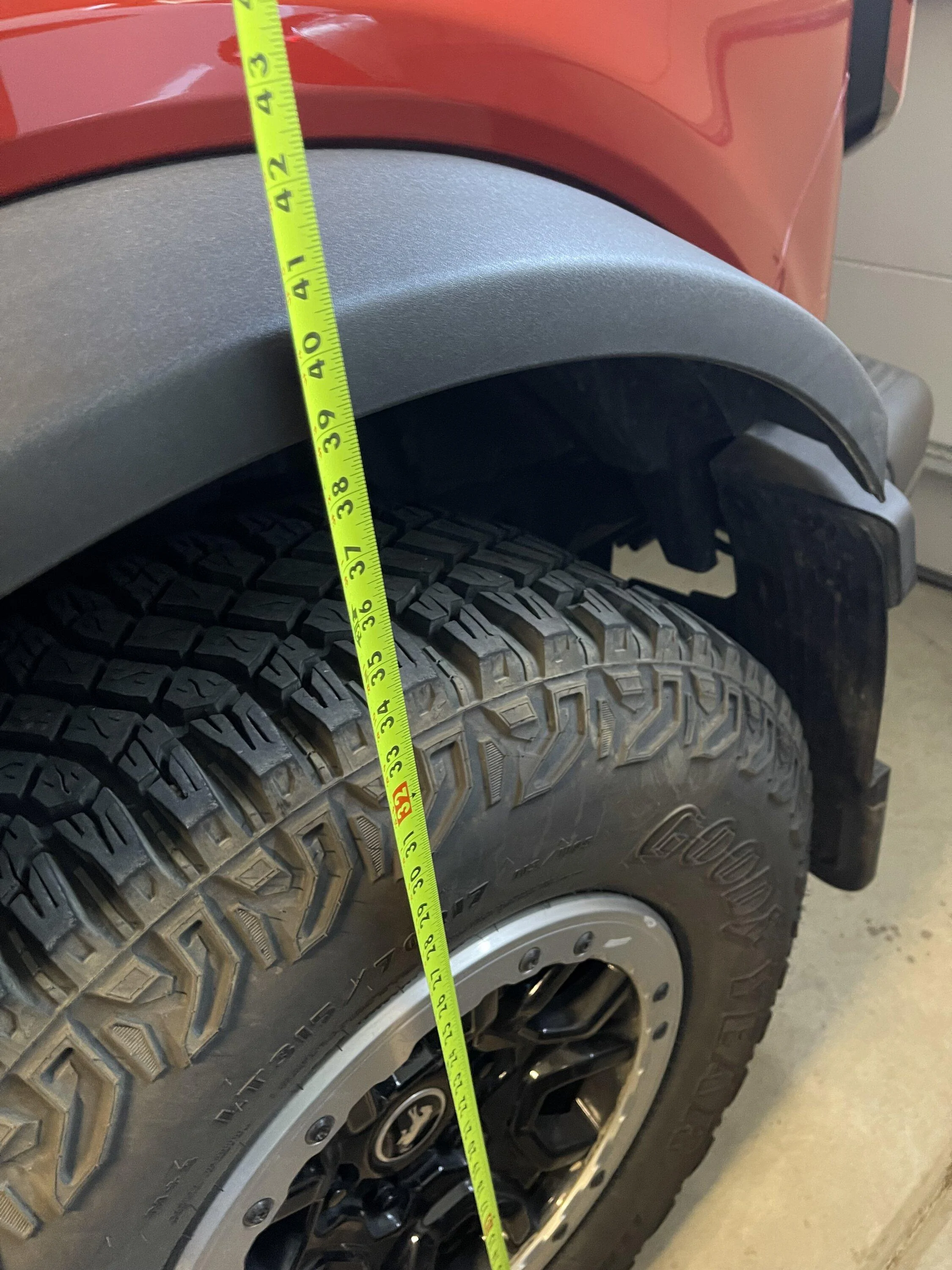 Stock sasquatch ride height measurement | Bronco6G - 2021+ Ford Bronco ...
