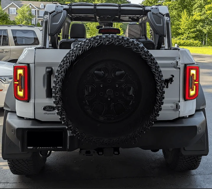 Grille LED letters and smoked taillight installed | Bronco6G - 2021 ...