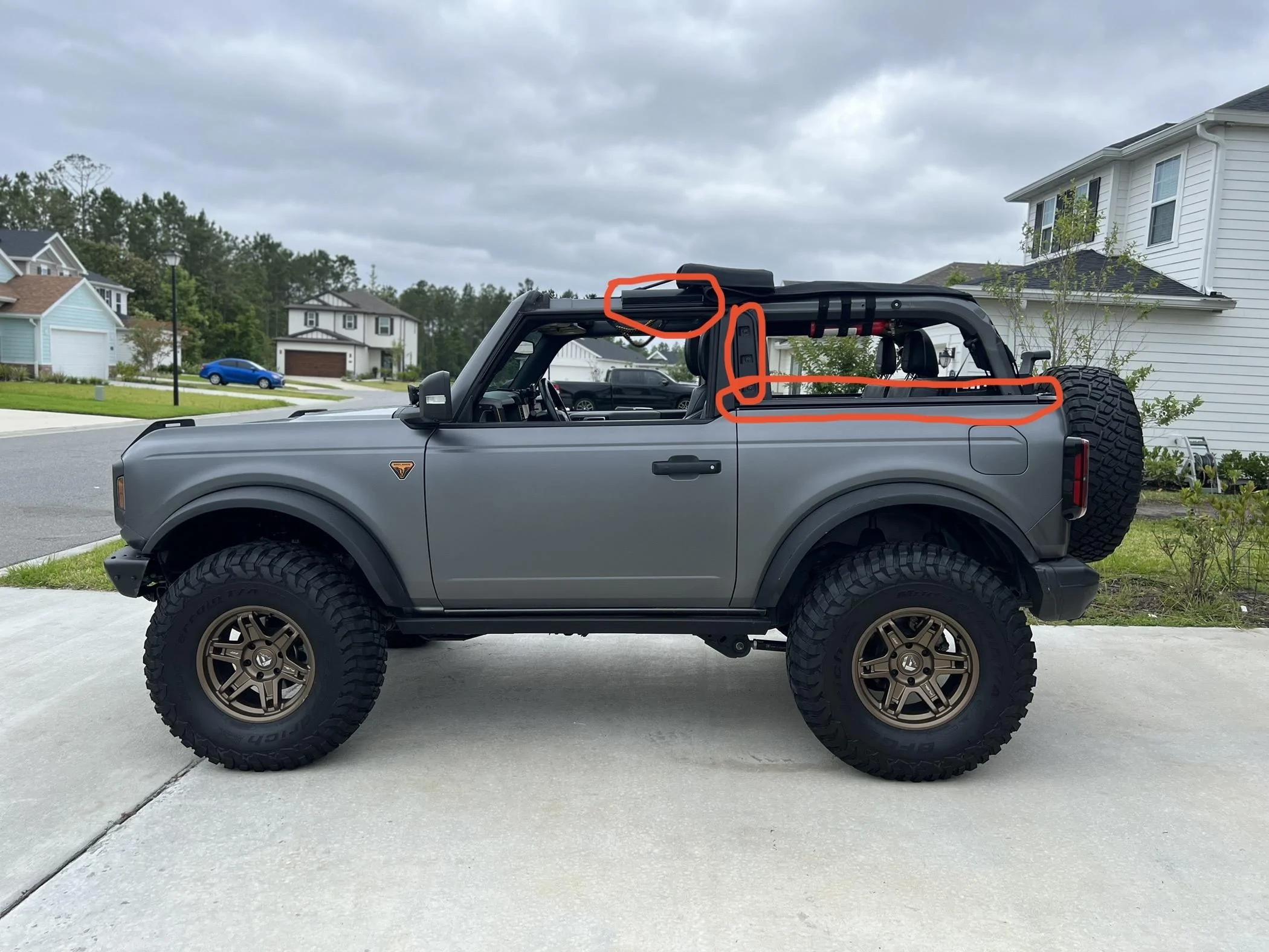 Rampage TrailView Fastback Soft Top for 2 door Bronco -- installed ...