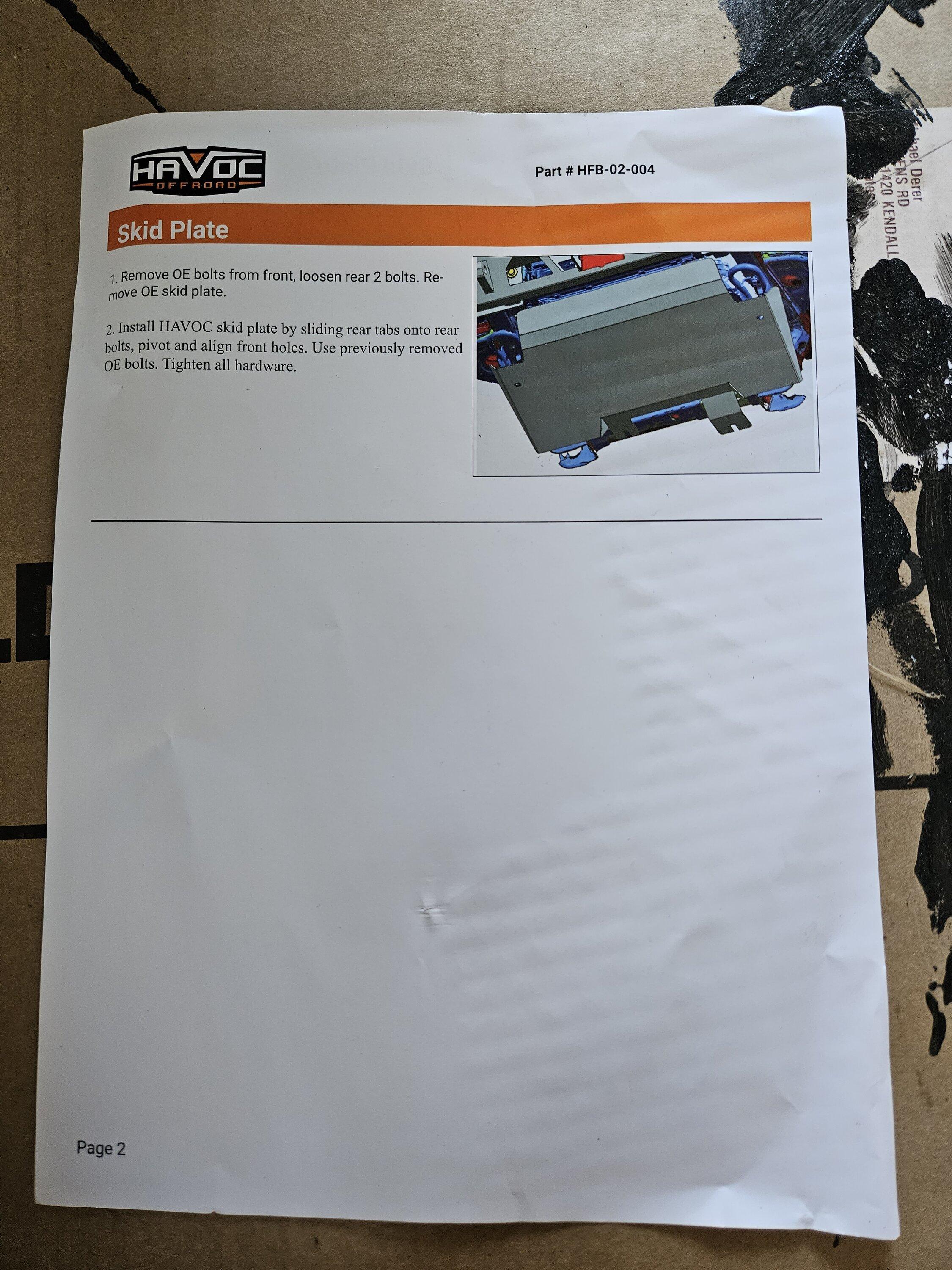 Havoc Skid Plate Review - Havoc Bender Bumper (front) | Bronco6G - 2021 ...