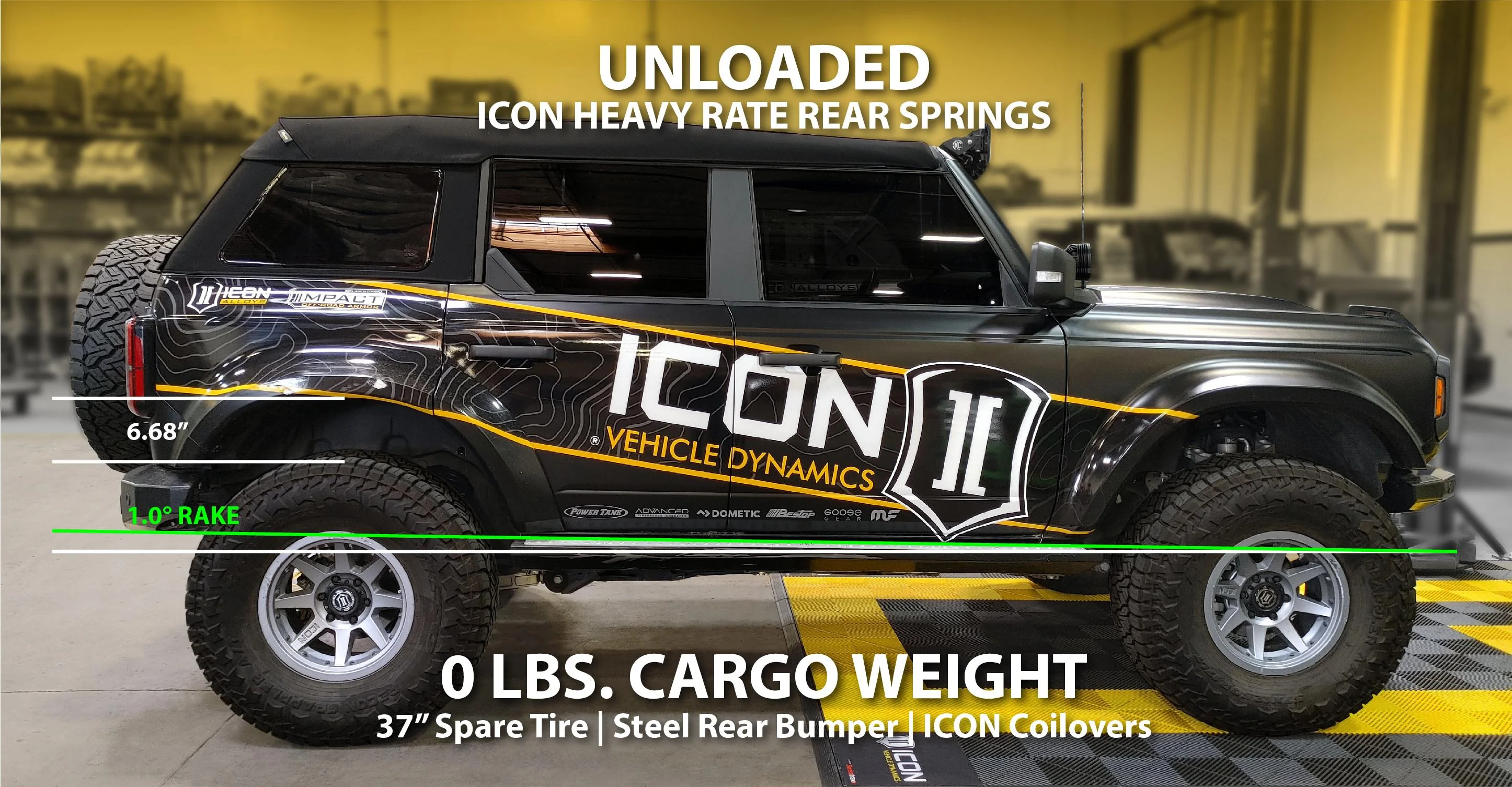 ICON Heavy Rate Rear Coil Springs (for ICON Coilovers) | Bronco6G ...