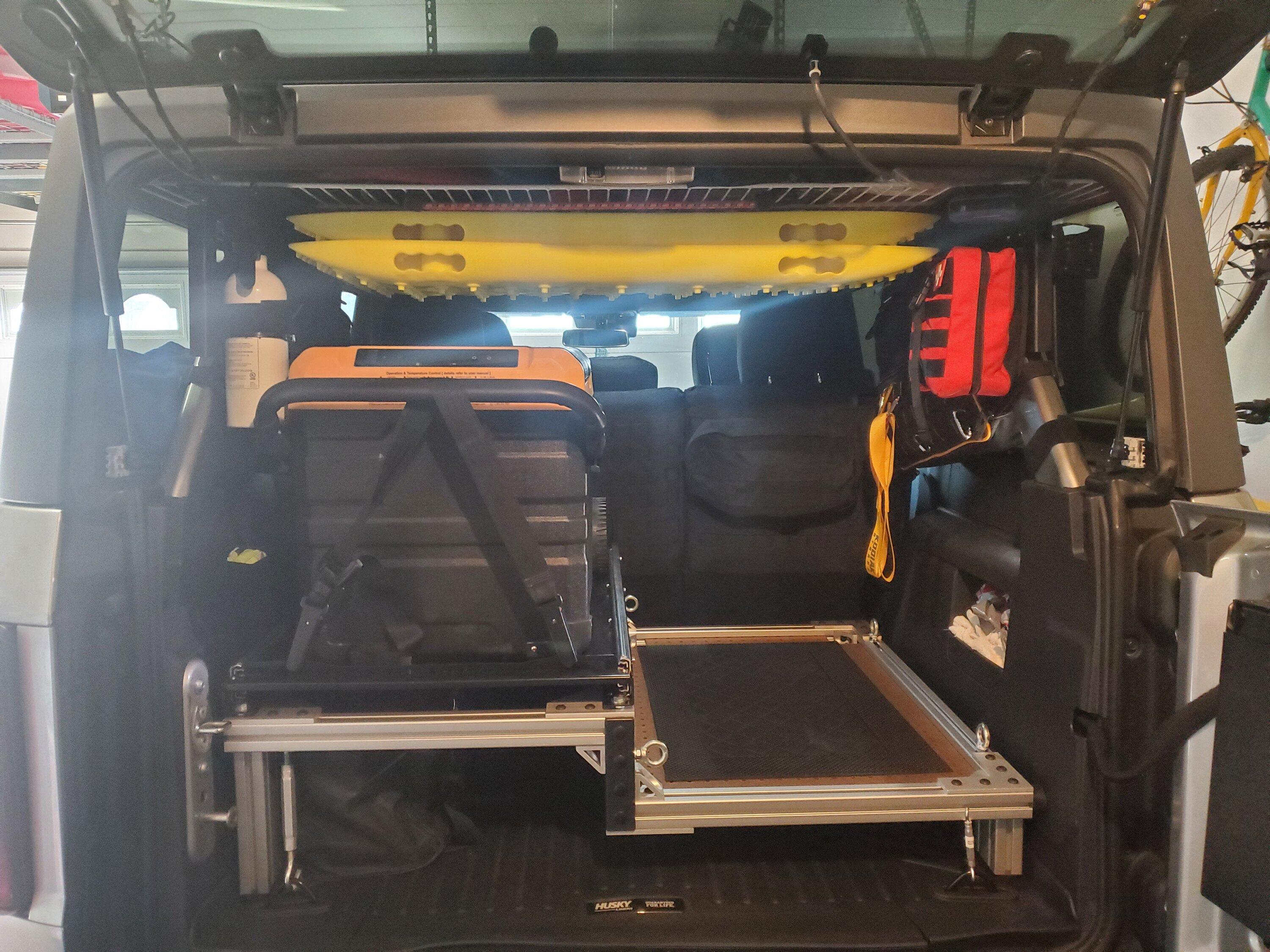 My DIY Rear Cargo Platform for Fridge & Slider | Page 2 | Bronco6G ...