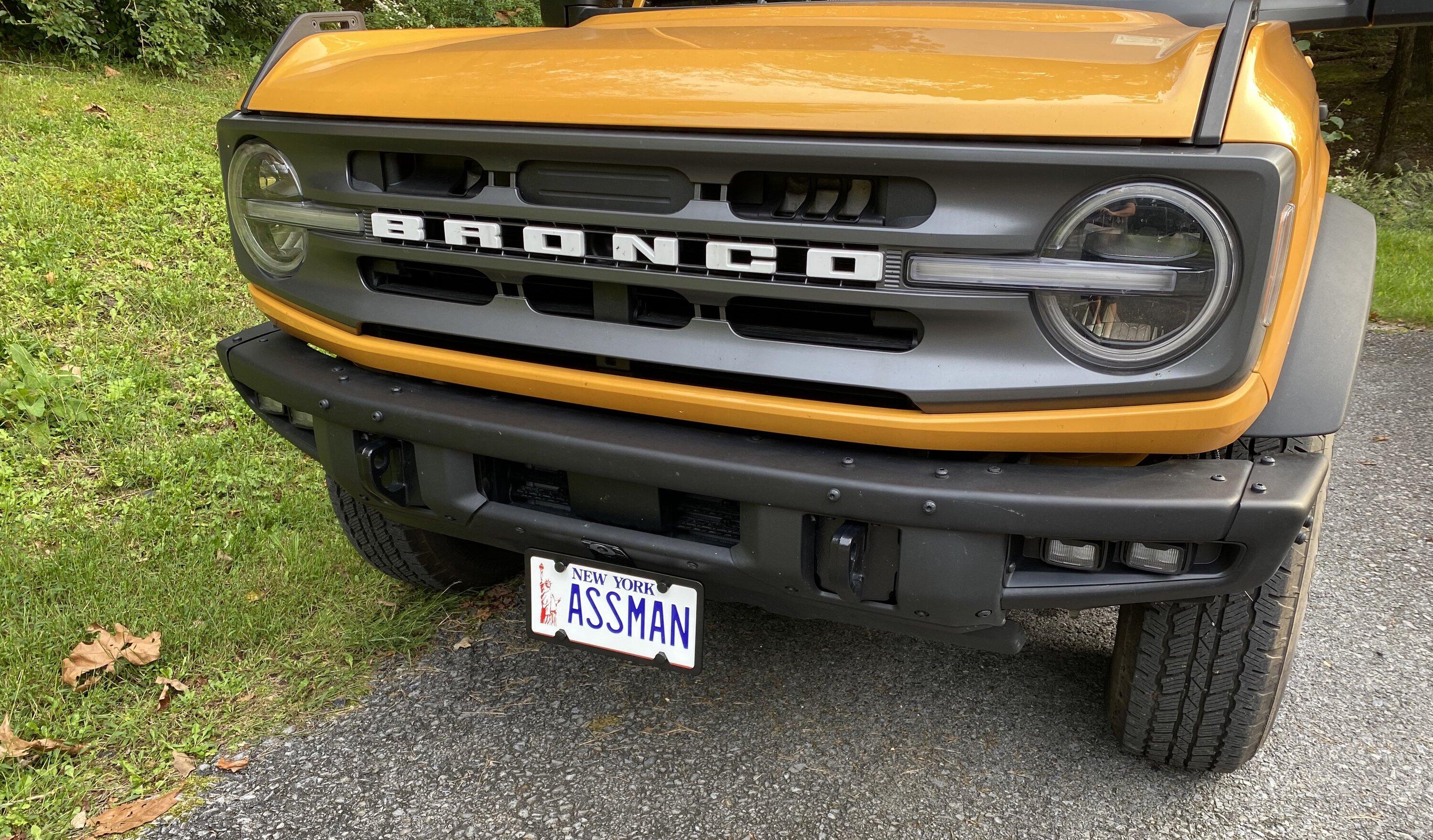 Front license plate mount | Bronco6G - 2021+ Ford Bronco & Bronco ...