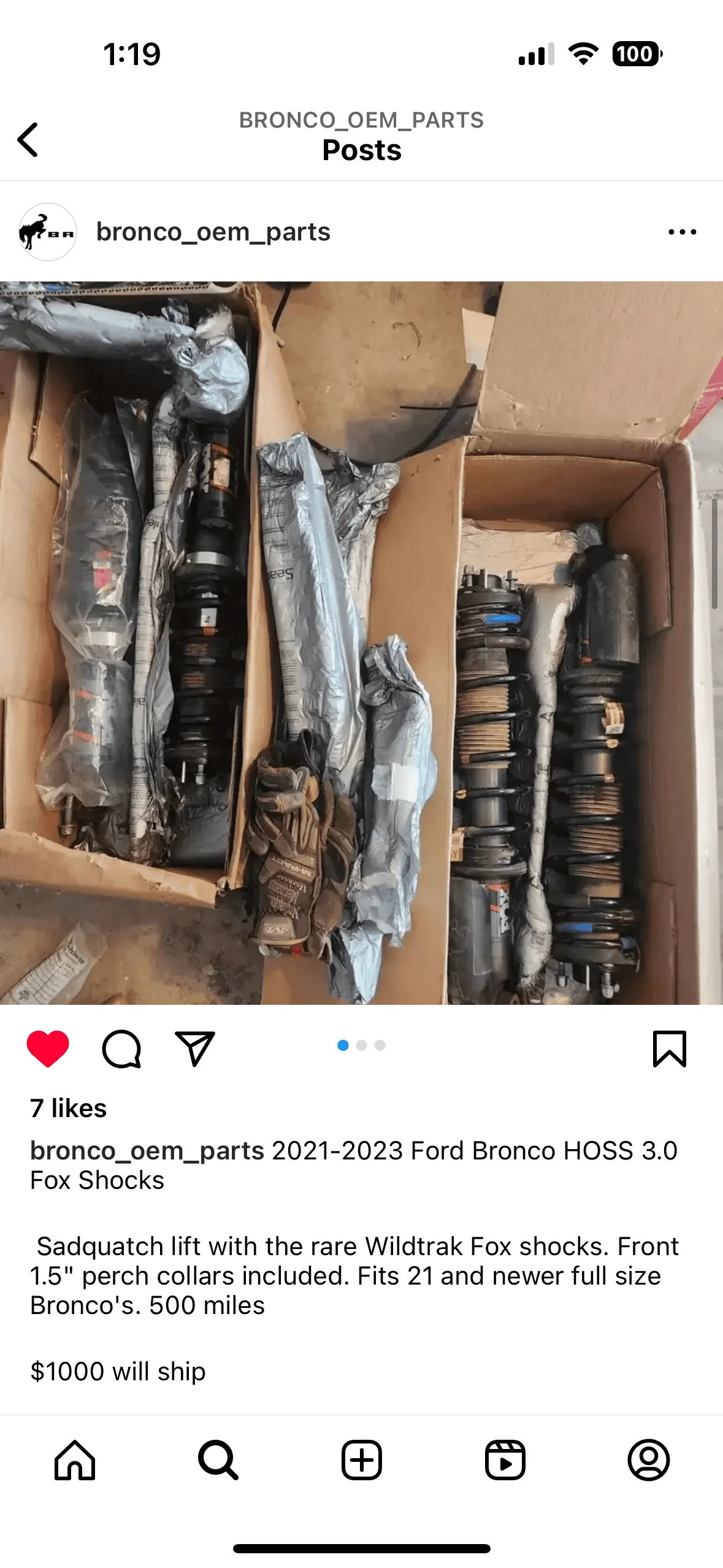 Arizona - WTS ‘23 Wildtrak 4dr HOSS 3.0 Fox Coilovers w/ perch collars ...