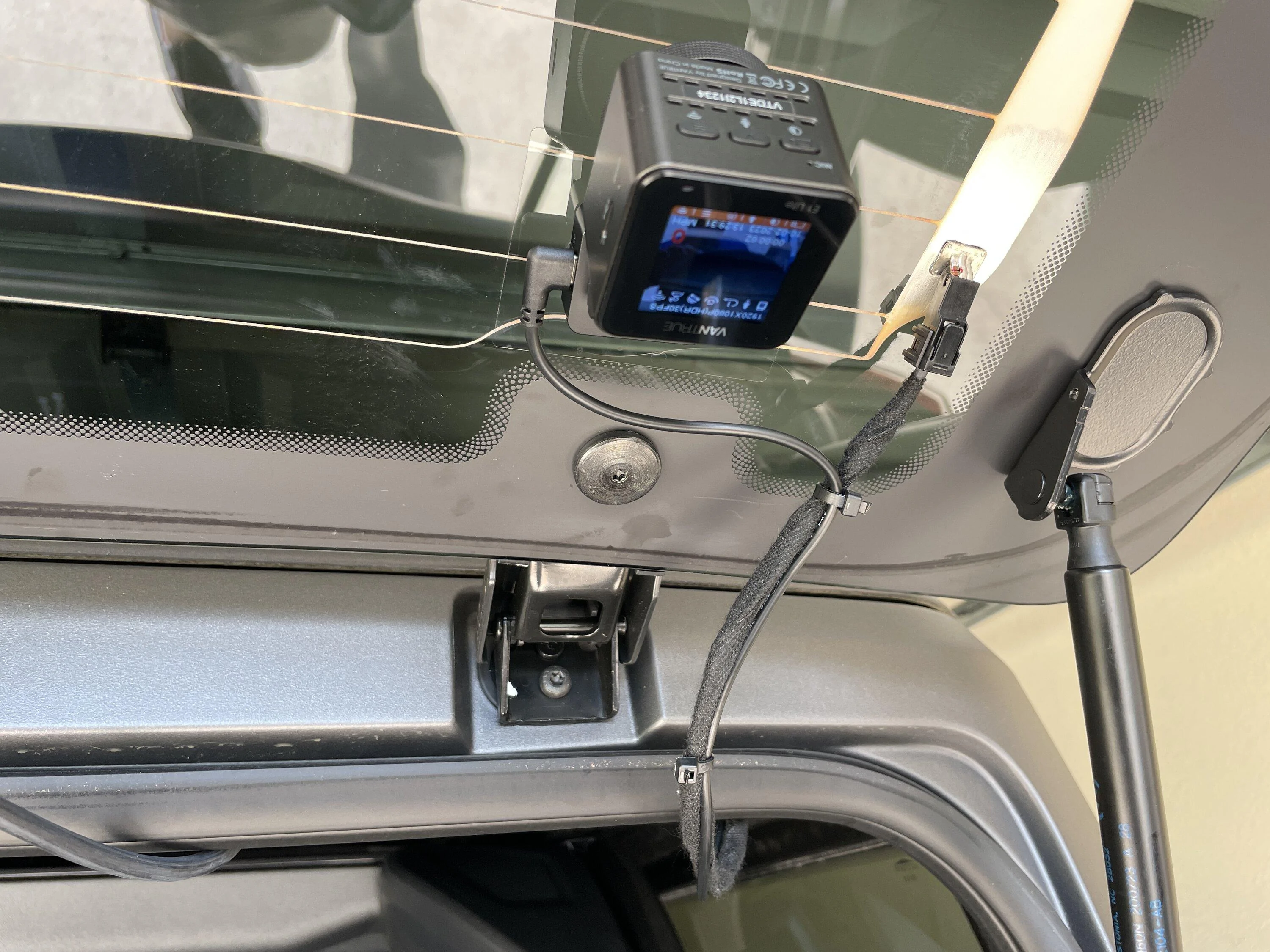 Front & Rear dashcams installed with pics & links to products ...