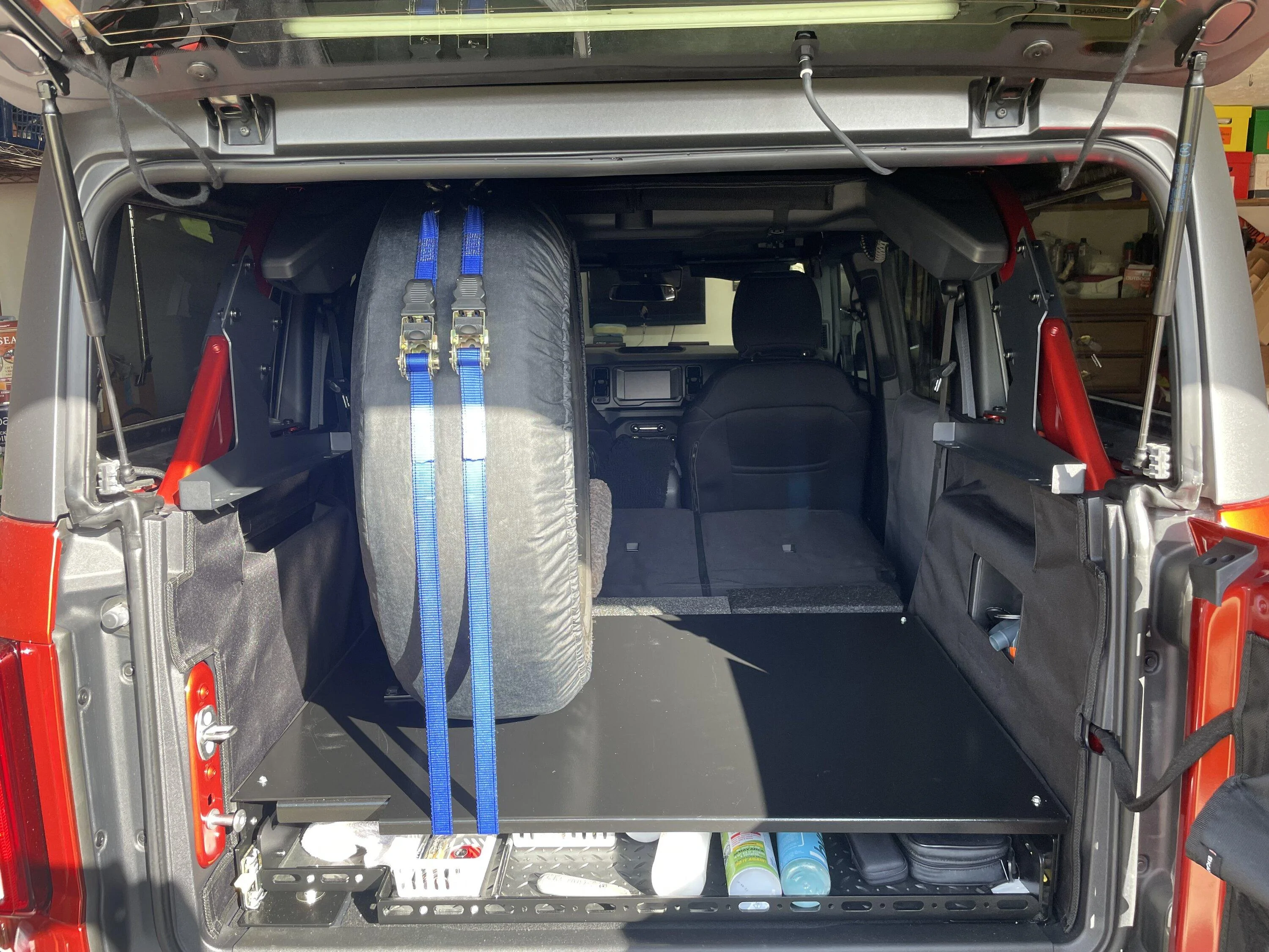 Interior Spare Tire Storage Solution | Bronco6G - 2021+ Ford Bronco ...