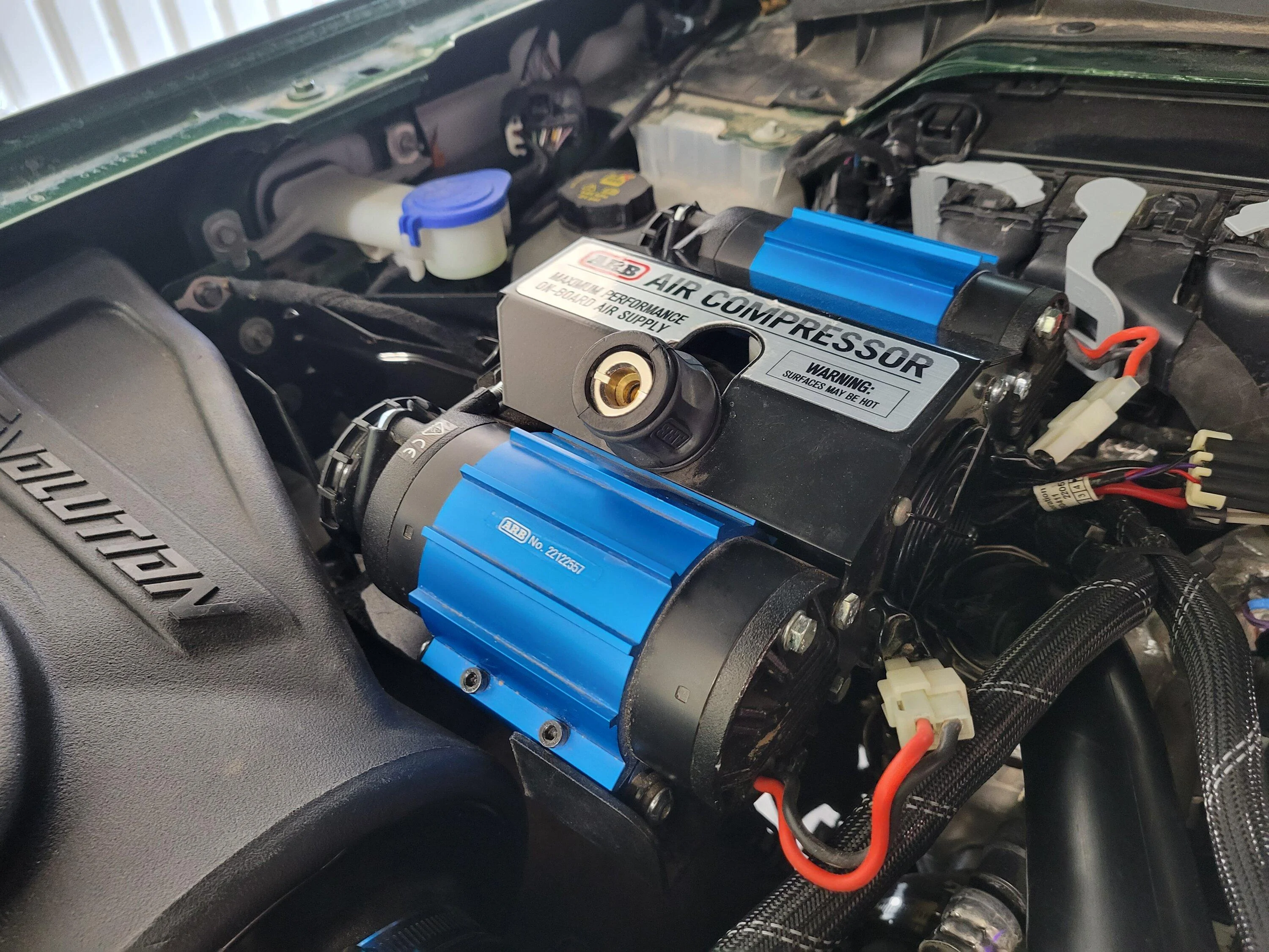 Anyone install a twin air compressor under hood with an Injen air ...