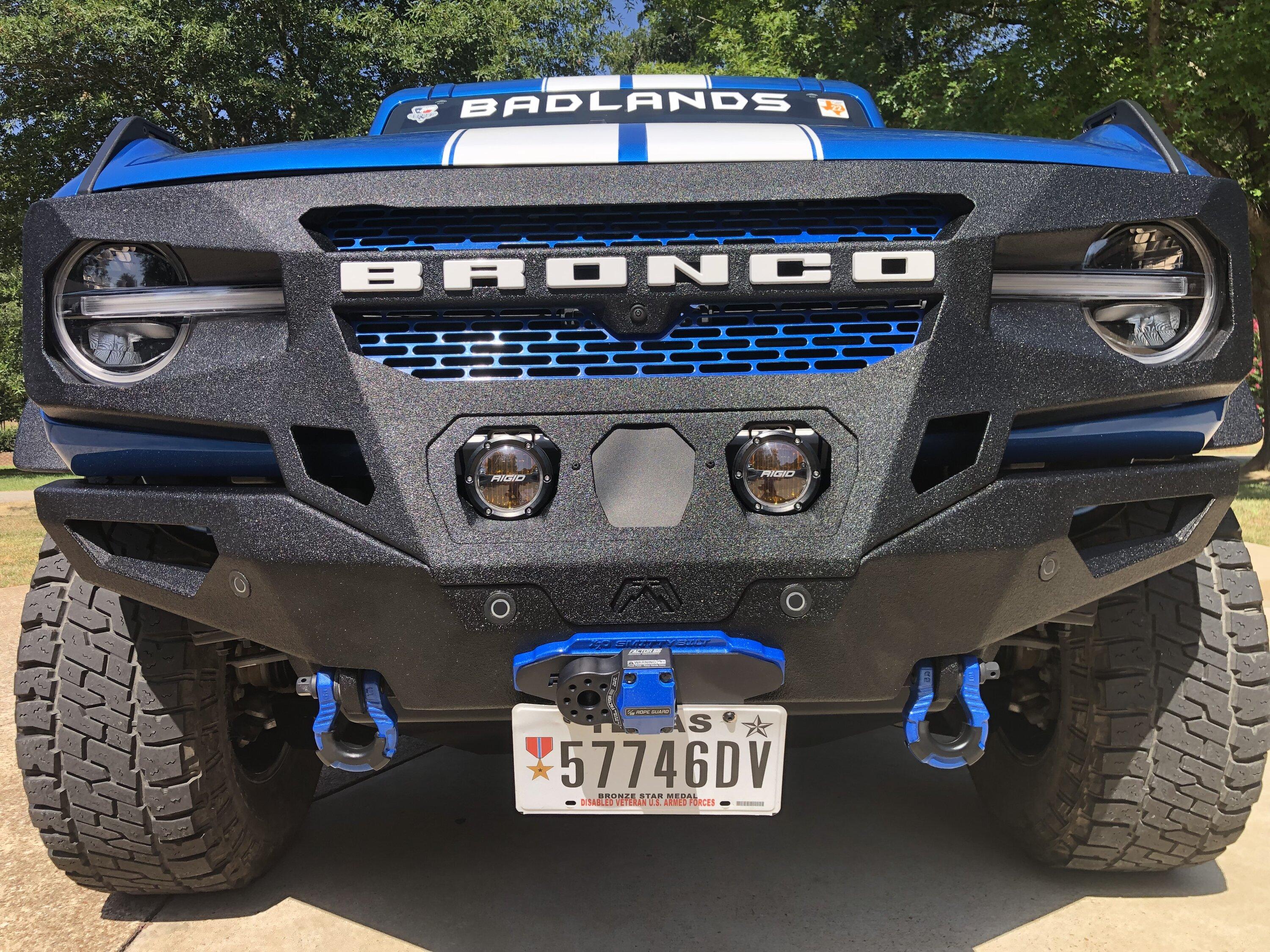 Front License Plate Bracket Options (With Hidden Winch) | Bronco6G ...