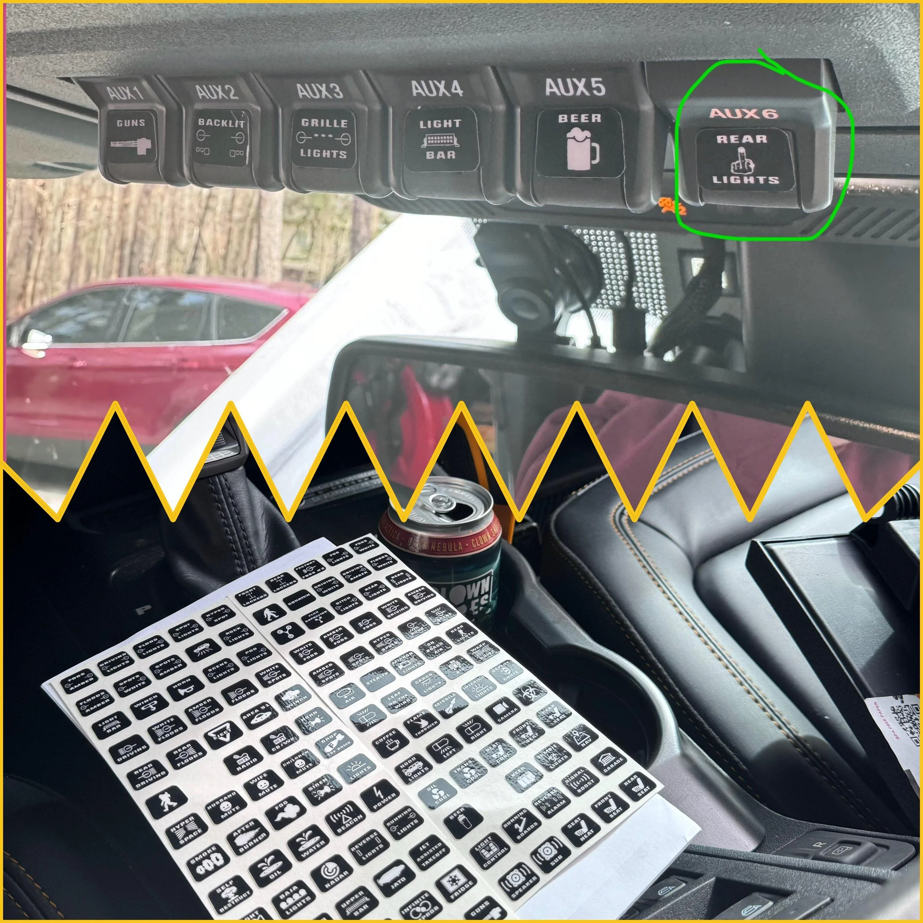 StickerFab Acrylic Chicklets for Auxiliary Switch Labels | Bronco6G ...