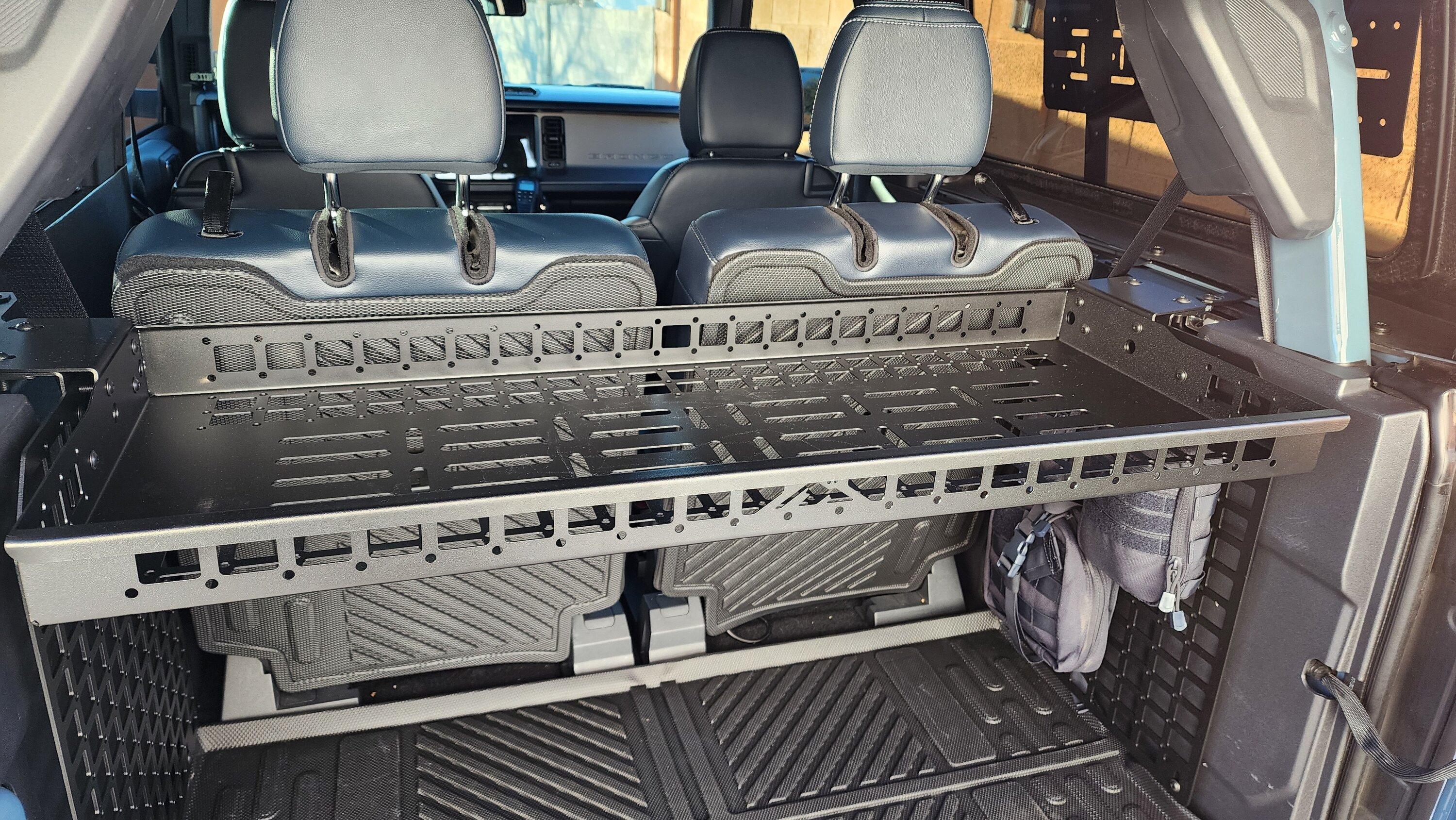Mountains2metal 2 door cargo shelf. (UPDATE) | Bronco6G - 2021+ Ford ...