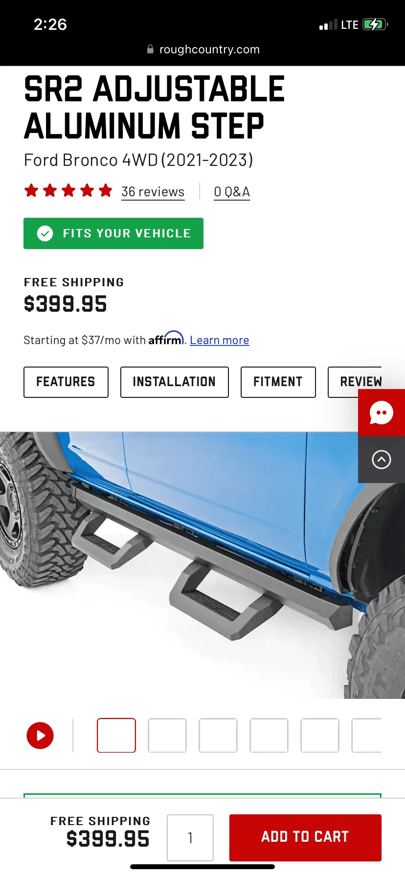 California - Wheels, Shocks, Fenders, Steps package | Bronco6G - 2021 ...