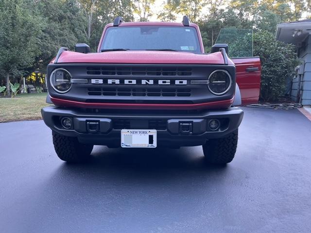 Sold out. Finally a Front License Plate bracket solution - order yours ...