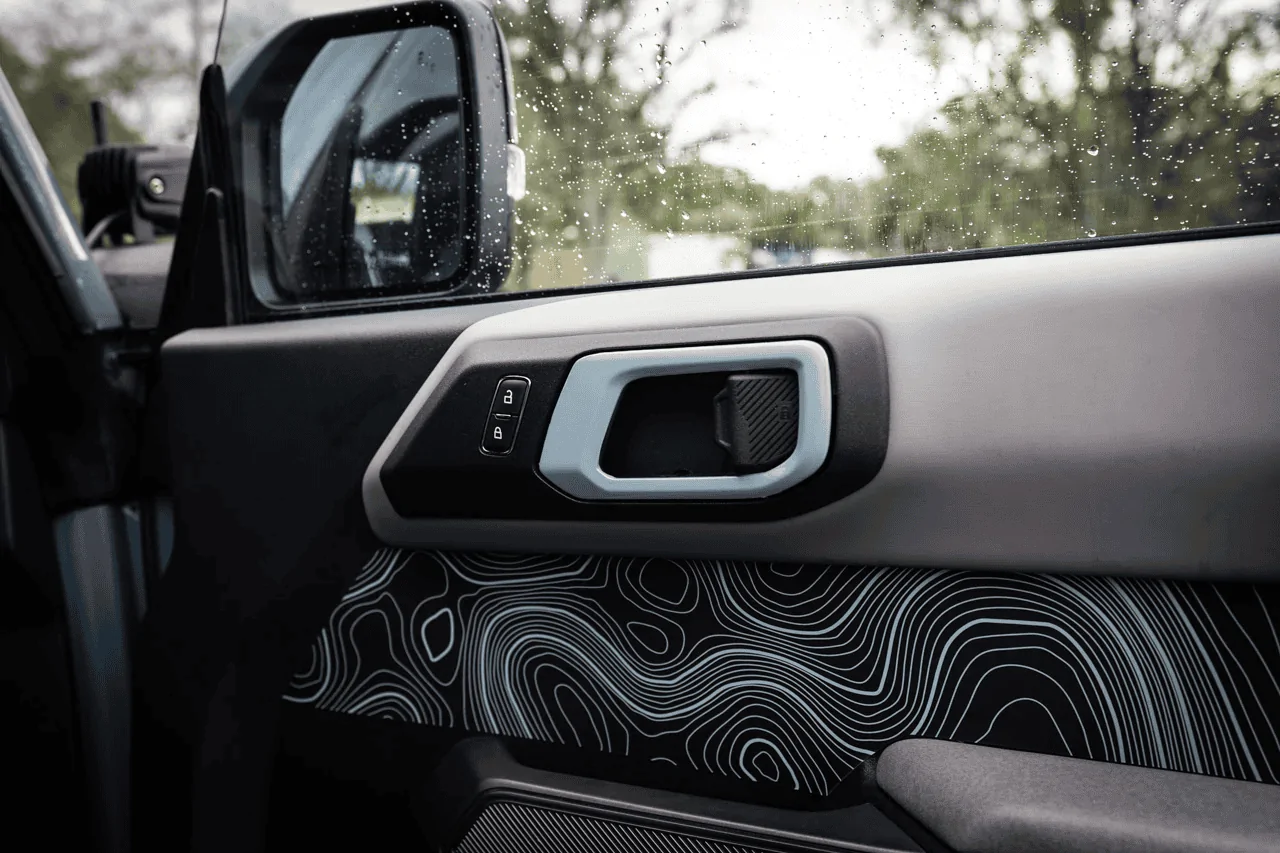 StickerFab - Topological Map and Solid Color Interior Door Handle ...