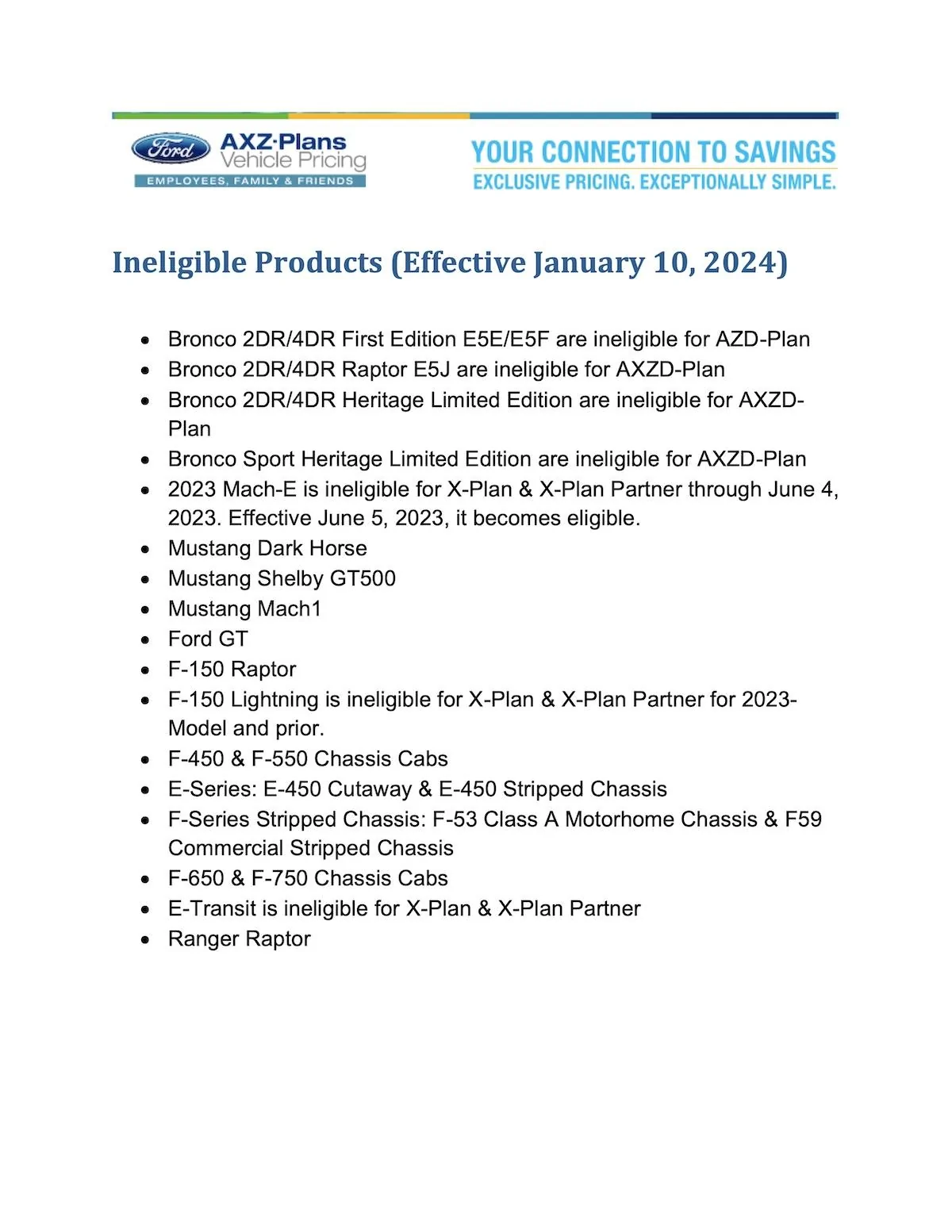 X-Plan Pricing Now Available on Most Ford Bronco Models (Excludes ...