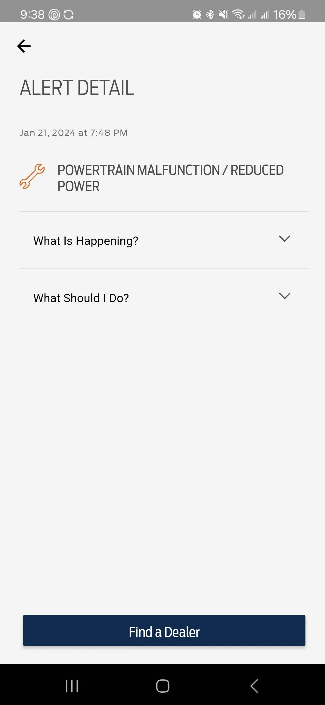 Powertrain malfunction warning loss of electronics | Bronco6G - 2021 ...