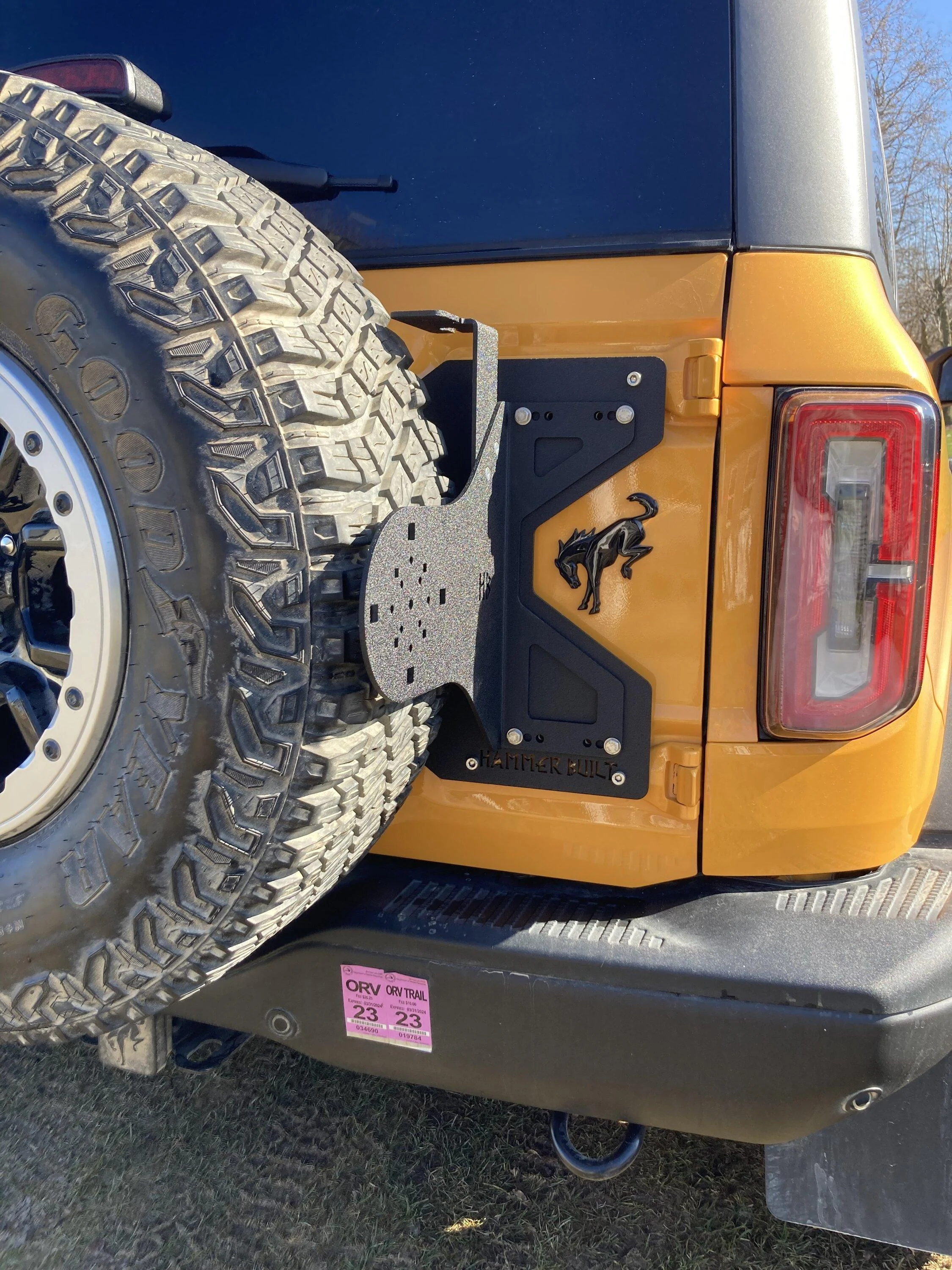 Mounting ARB TRED Pro recovery boards to the Hammer Built tailgate ...