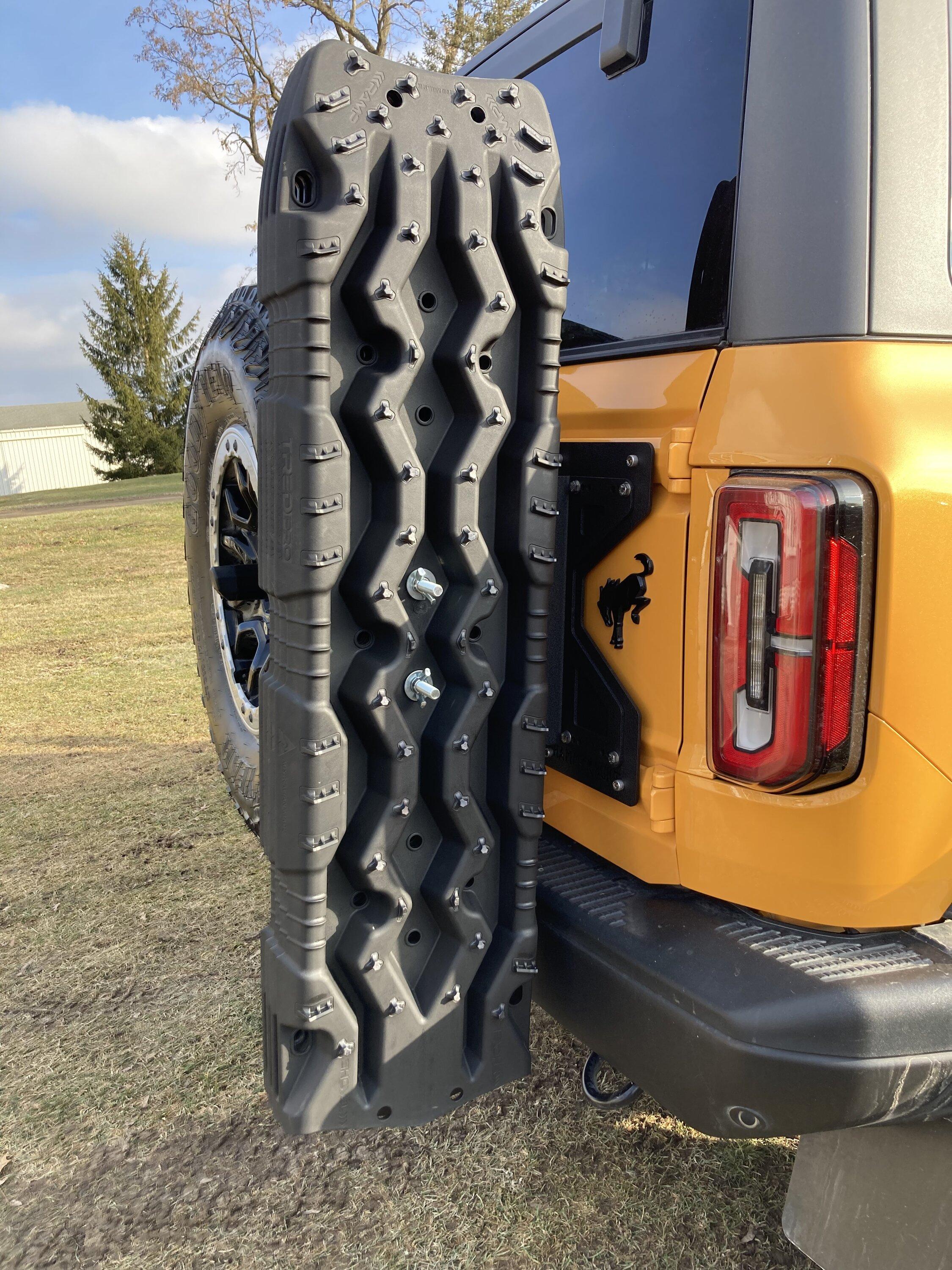 Mounting ARB TRED Pro recovery boards to the Hammer Built tailgate ...