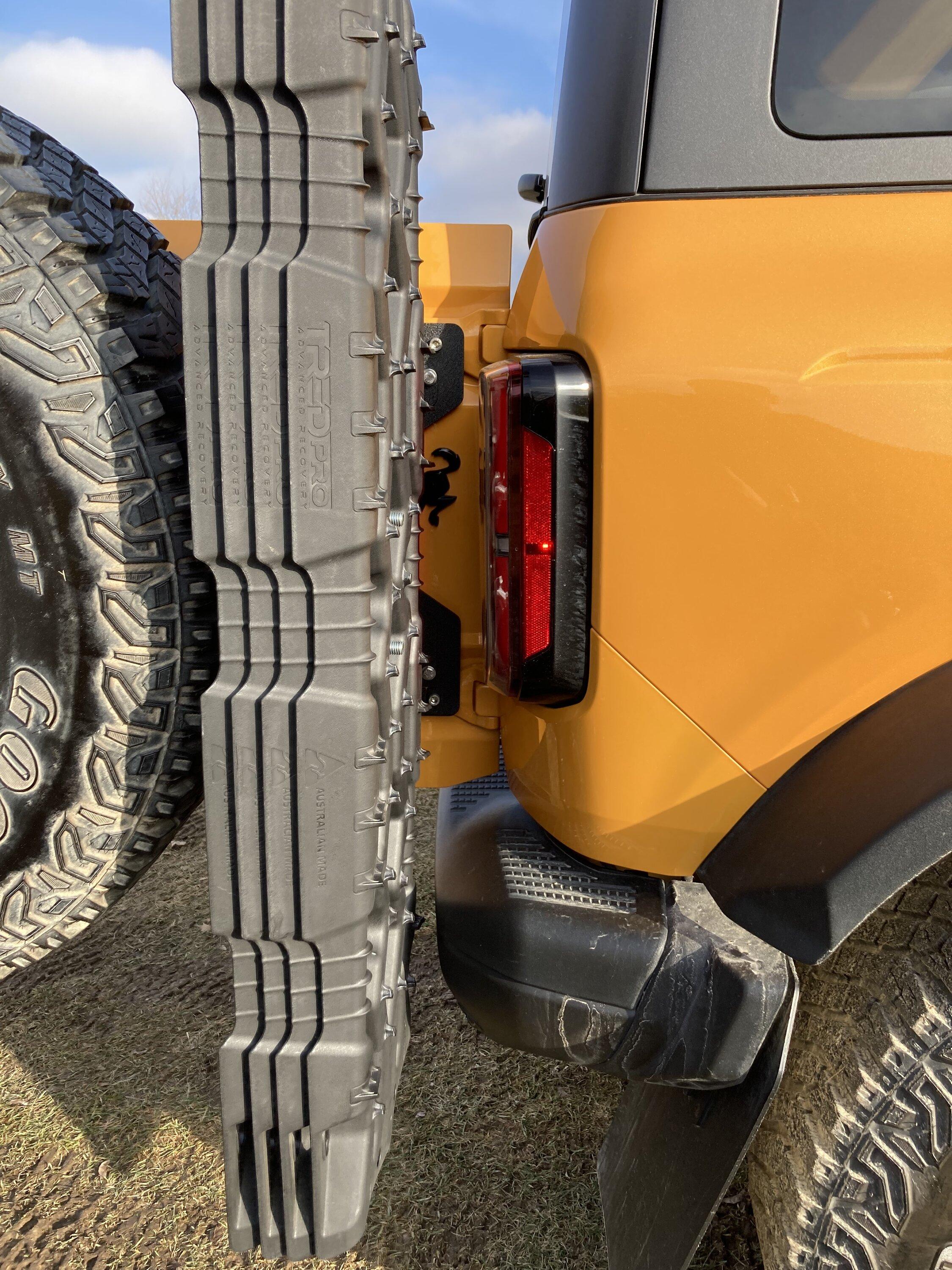 Mounting ARB TRED Pro recovery boards to the Hammer Built tailgate ...