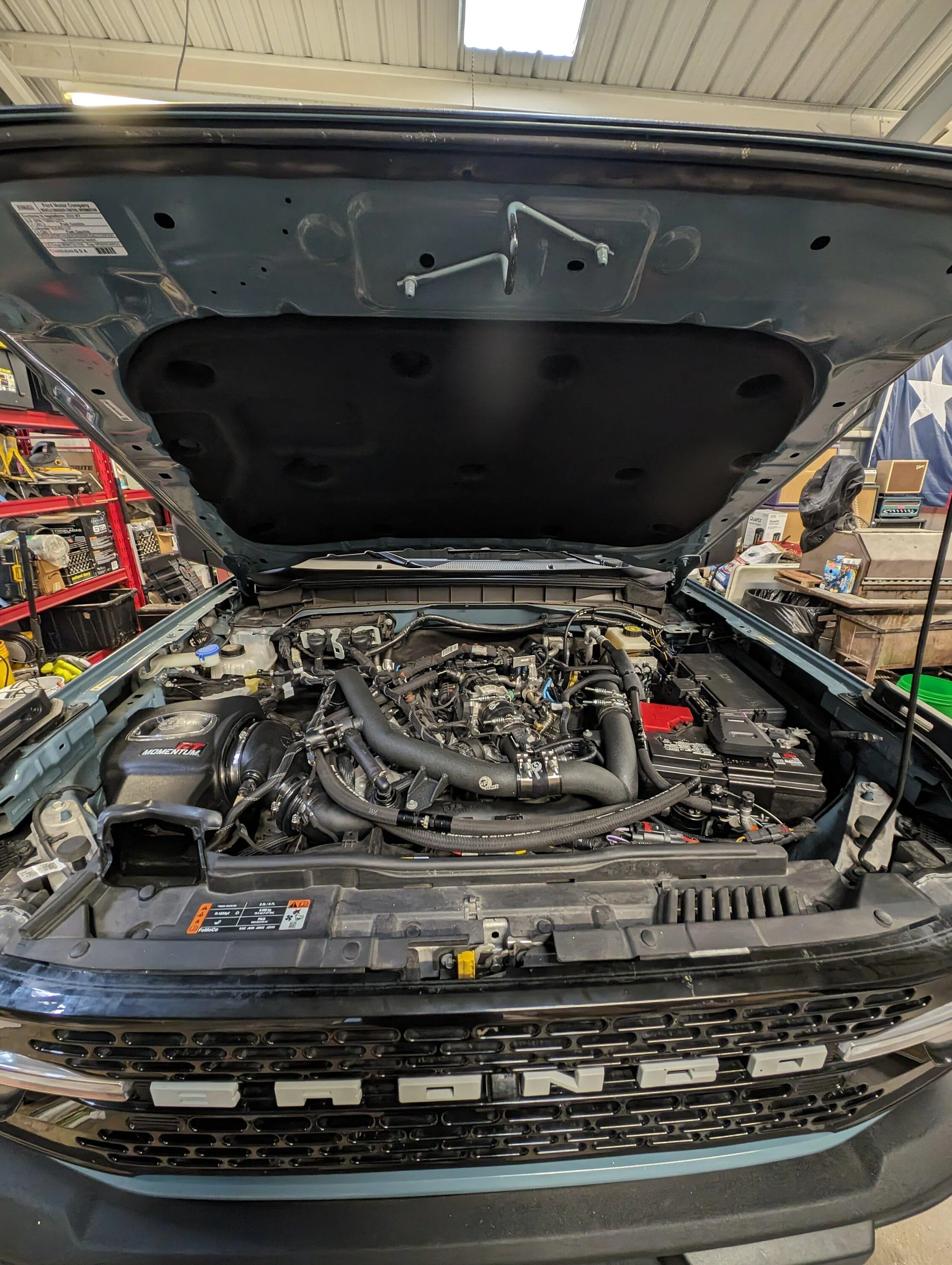 Bronco 2.7 Panda Power Module installed with Cobb intercooler and aFe ...