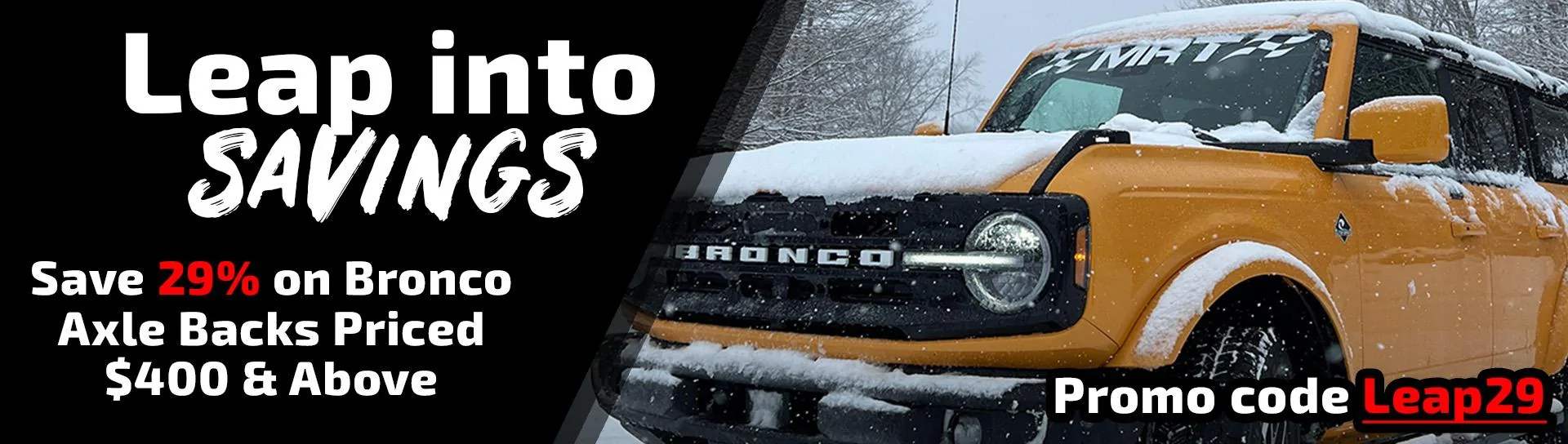 Leap into savings! Save 29% on Bronco Axle Back Exhaust | Bronco6G ...